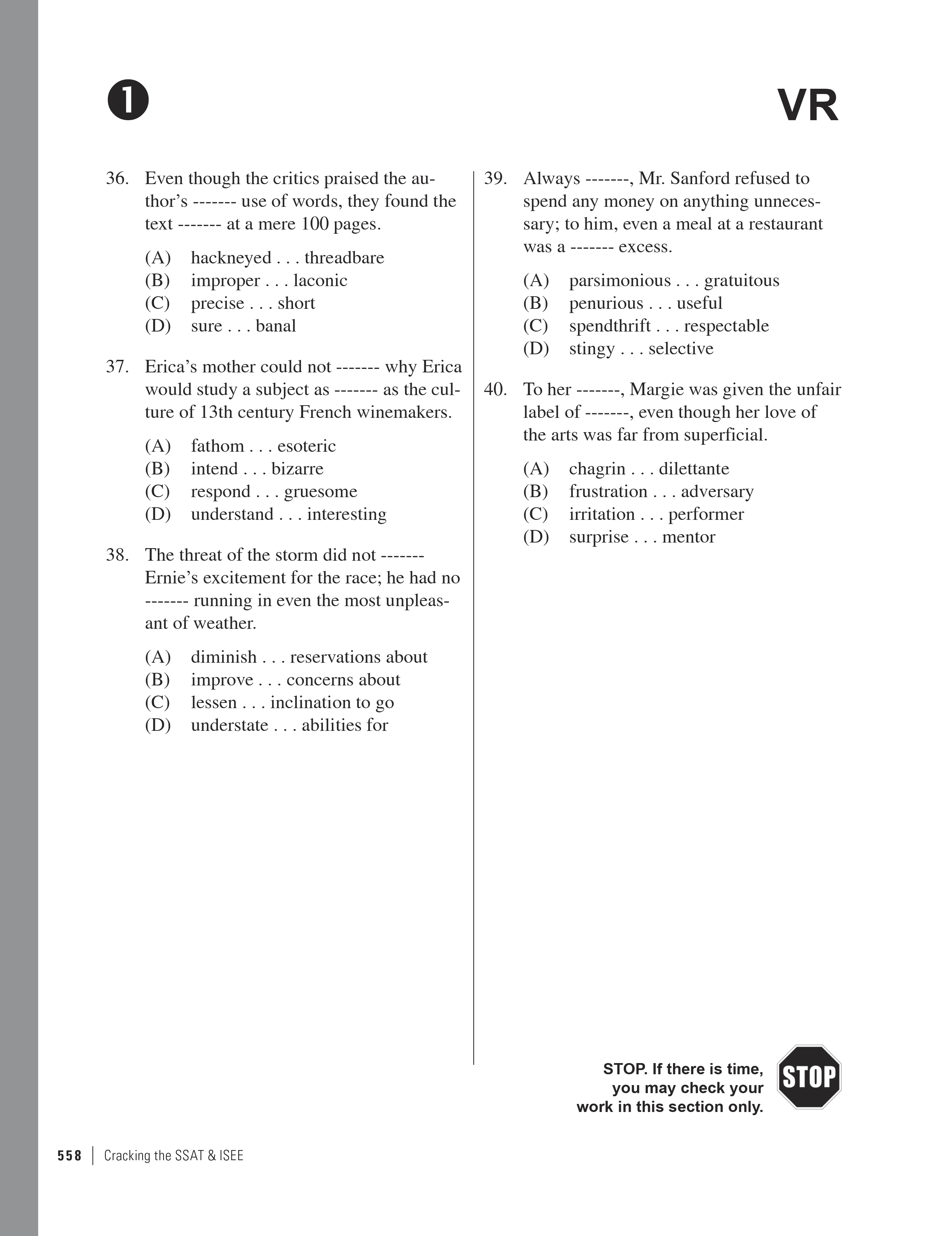 Free Isee Upper Level Practice Test Printable