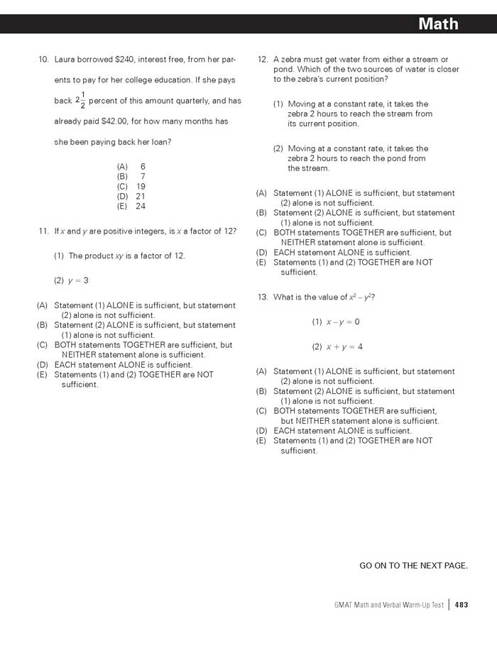 Extended ebook content for Cracking the New GMAT, 2013 Edition: GMAT ...