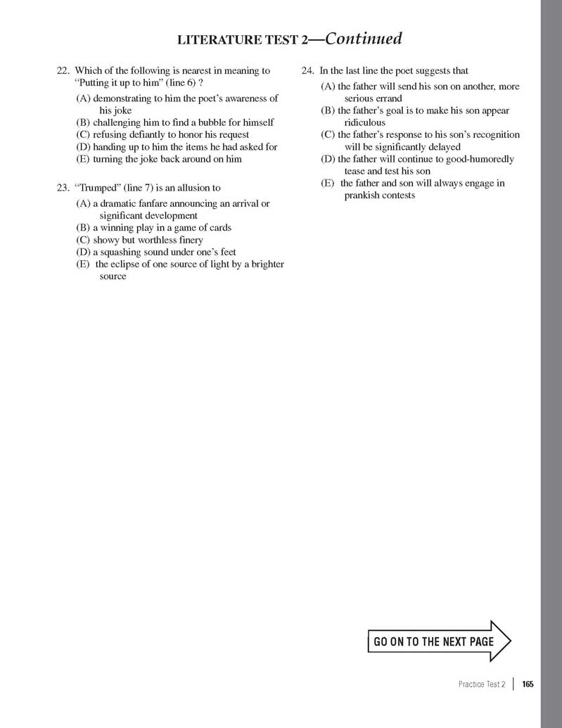 Extended ebook content for Cracking the SAT Literature Subject Test ...