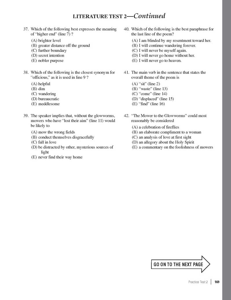 Extended ebook content for Cracking the SAT Literature Subject Test ...