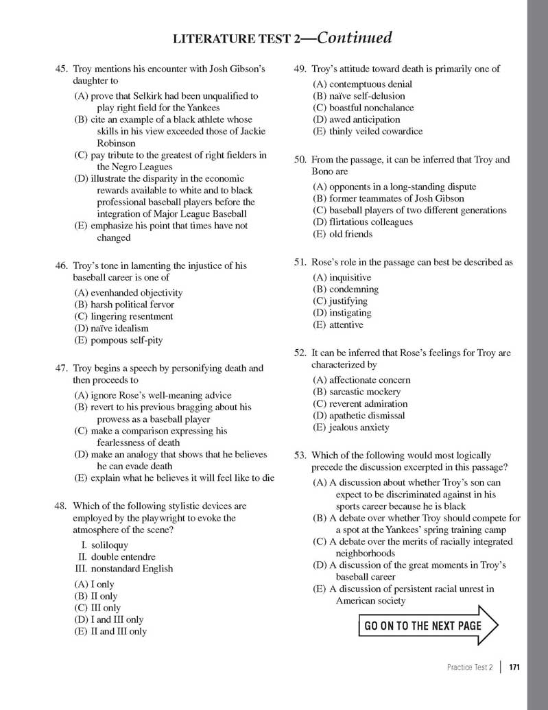Extended ebook content for Cracking the SAT Literature Subject Test ...