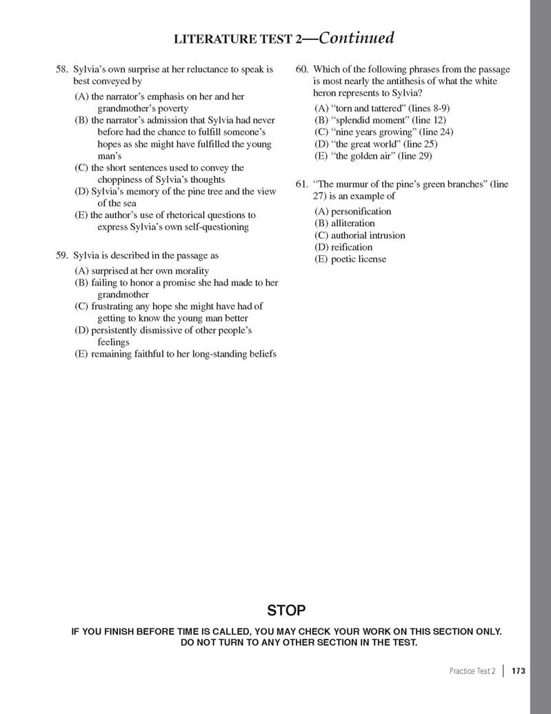 Extended ebook content for Cracking the SAT Literature Subject Test ...