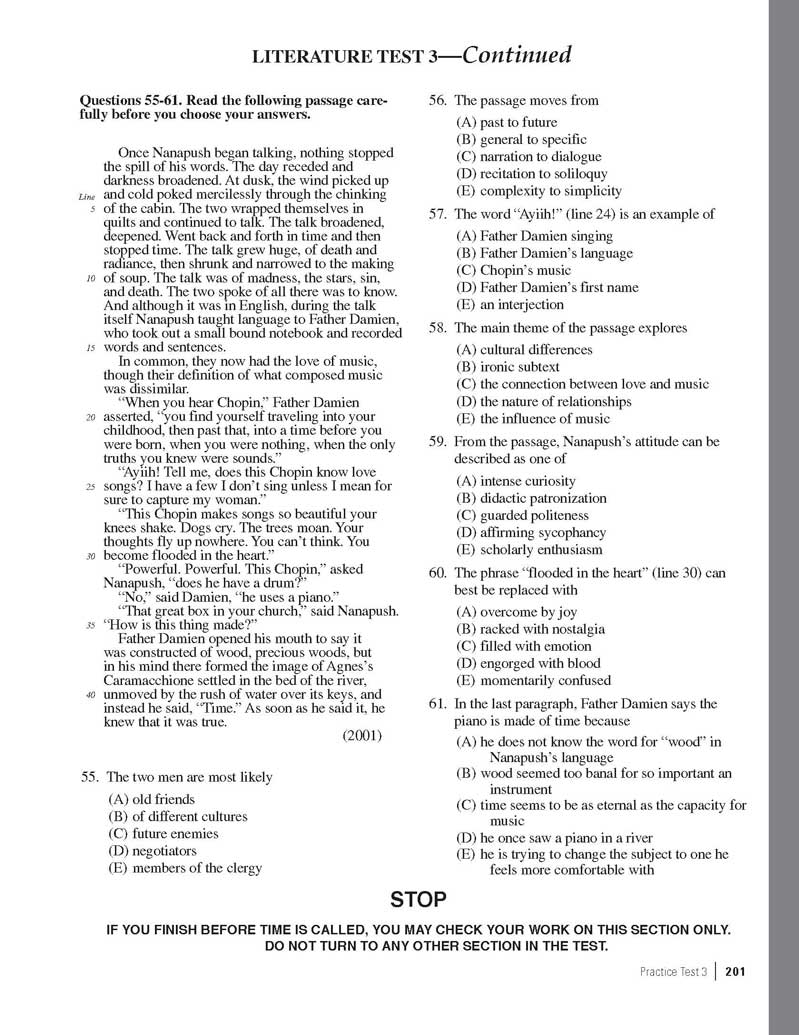 Extended ebook content for Cracking the SAT Literature Subject Test ...