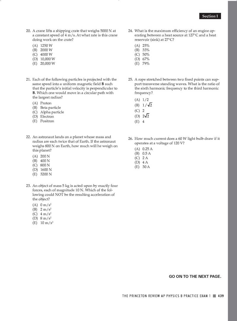 Extended ebook content for Cracking the AP Physics B Exam, 2013 Edition ...