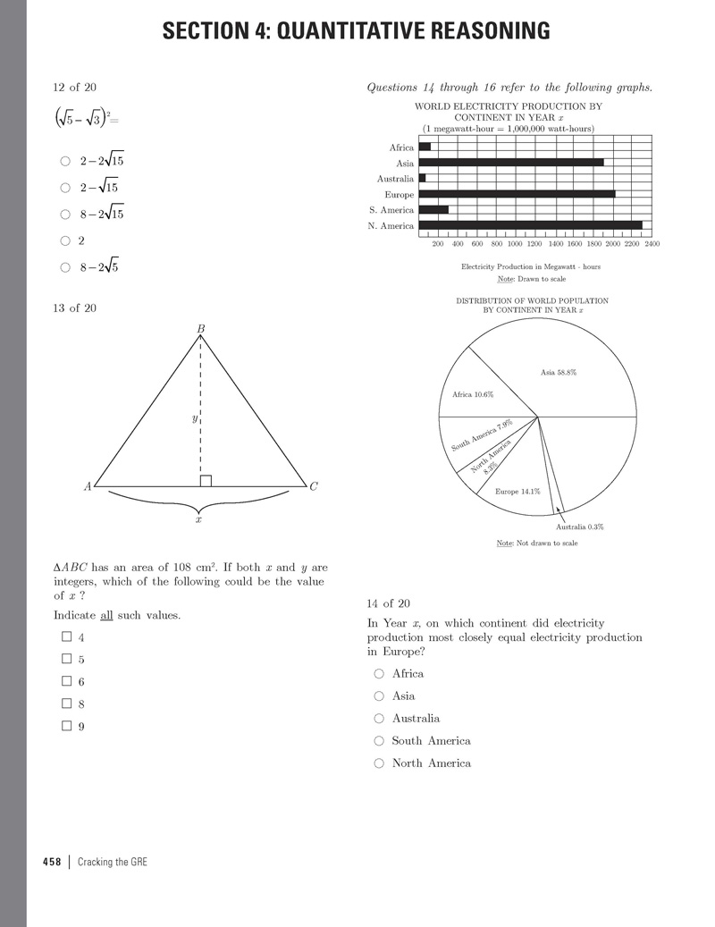 Extended ebook content for Cracking the GRE, 2014 Edition: GRE Practice ...