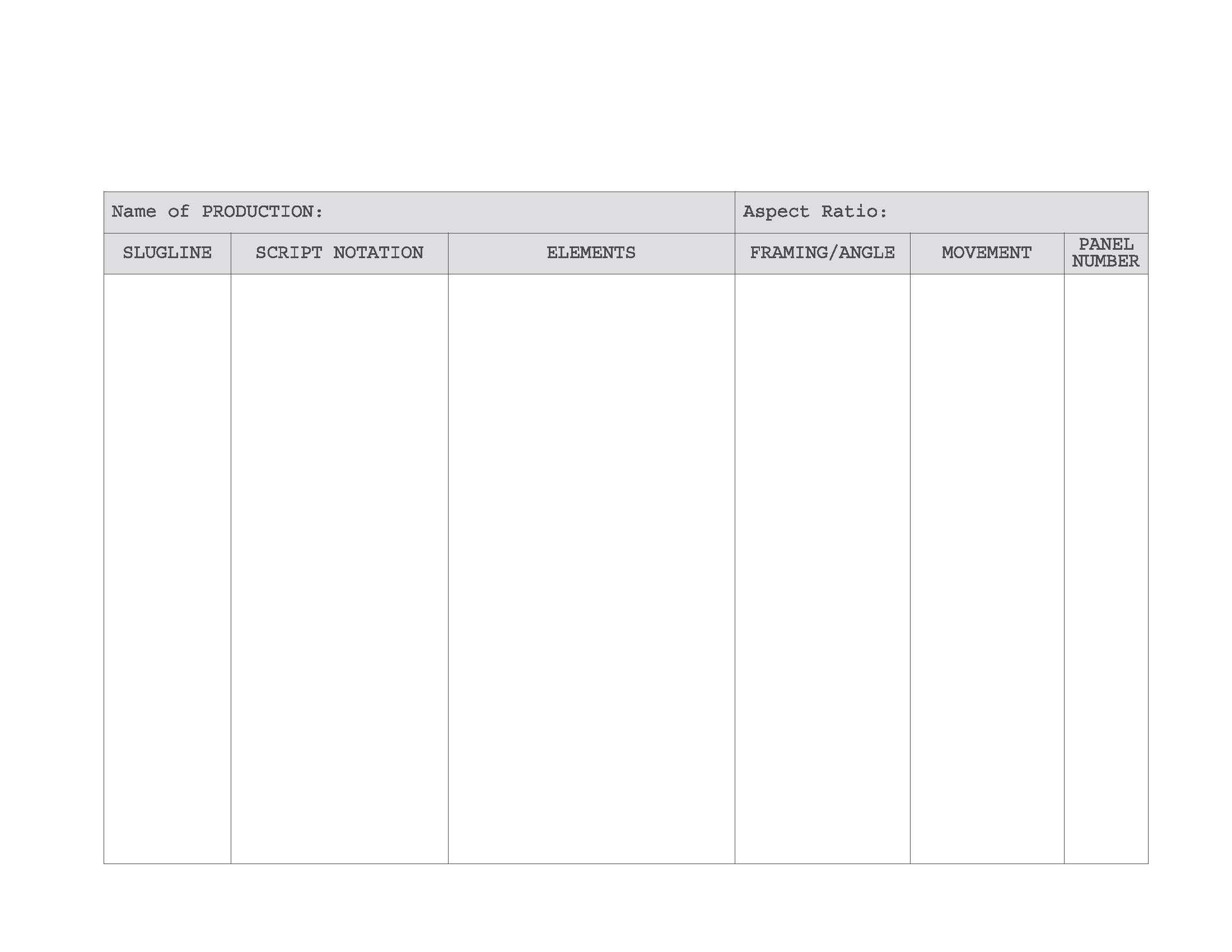 Extended ebook content for Storyboarding Essentials: worksheet for ...