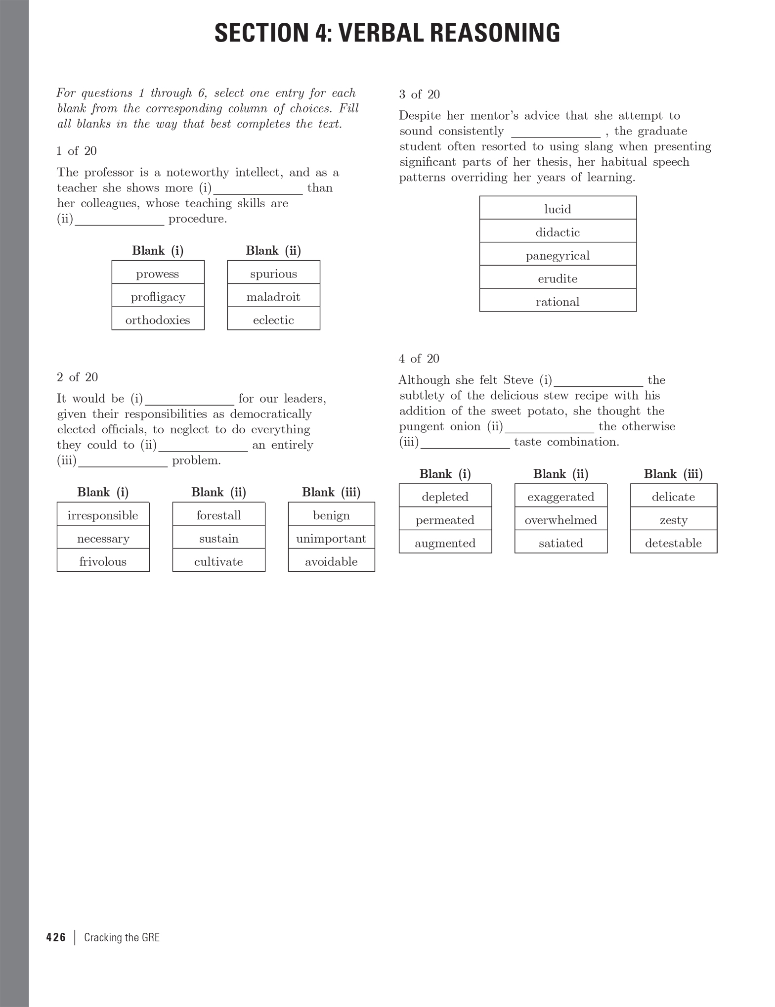Extended ebook content for Cracking the GRE Premium Edition with 6 ...