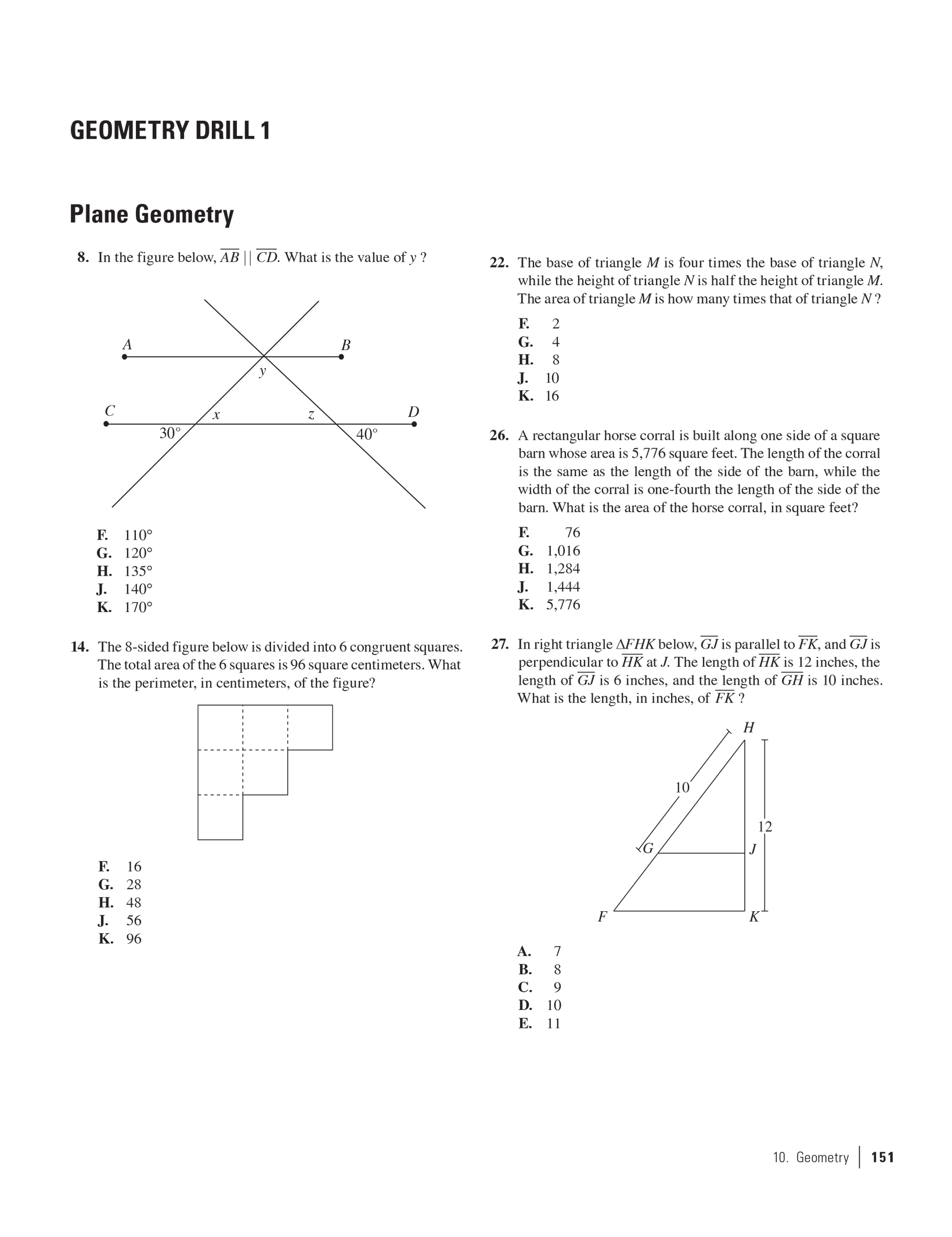 Extended ebook content for Math and Science Workout for the ACT, 4th ...
