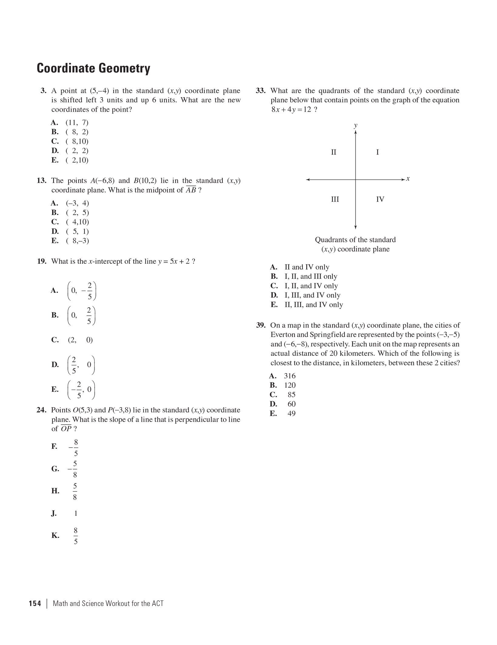 Extended ebook content for Math and Science Workout for the ACT, 4th ...