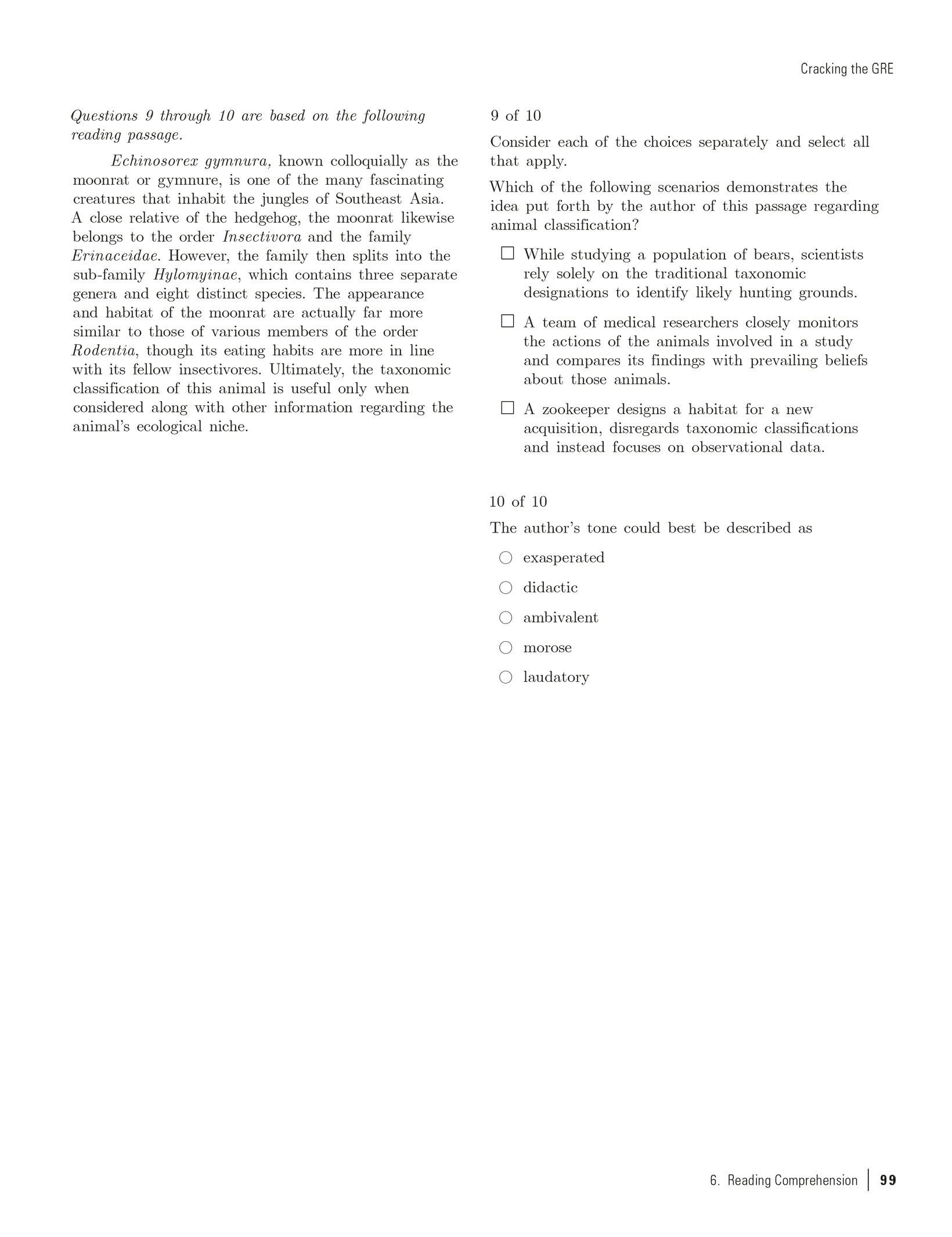 Extended ebook content for Cracking the GRE Premium Edition with 6 ...