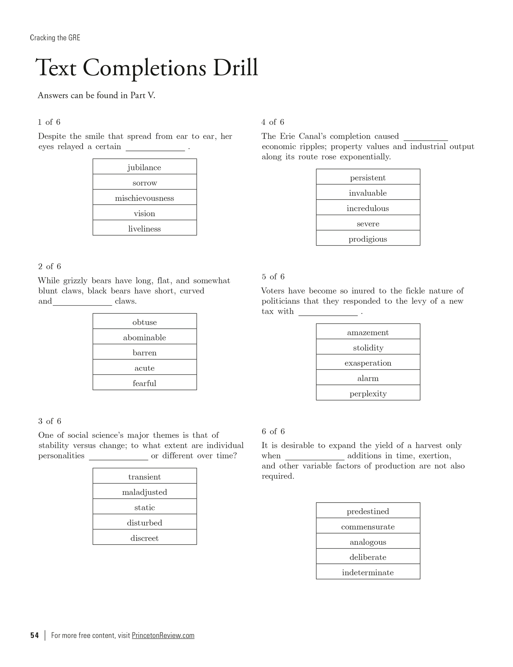 Extended ebook content for Cracking the GRE Premium Edition with 6 ...