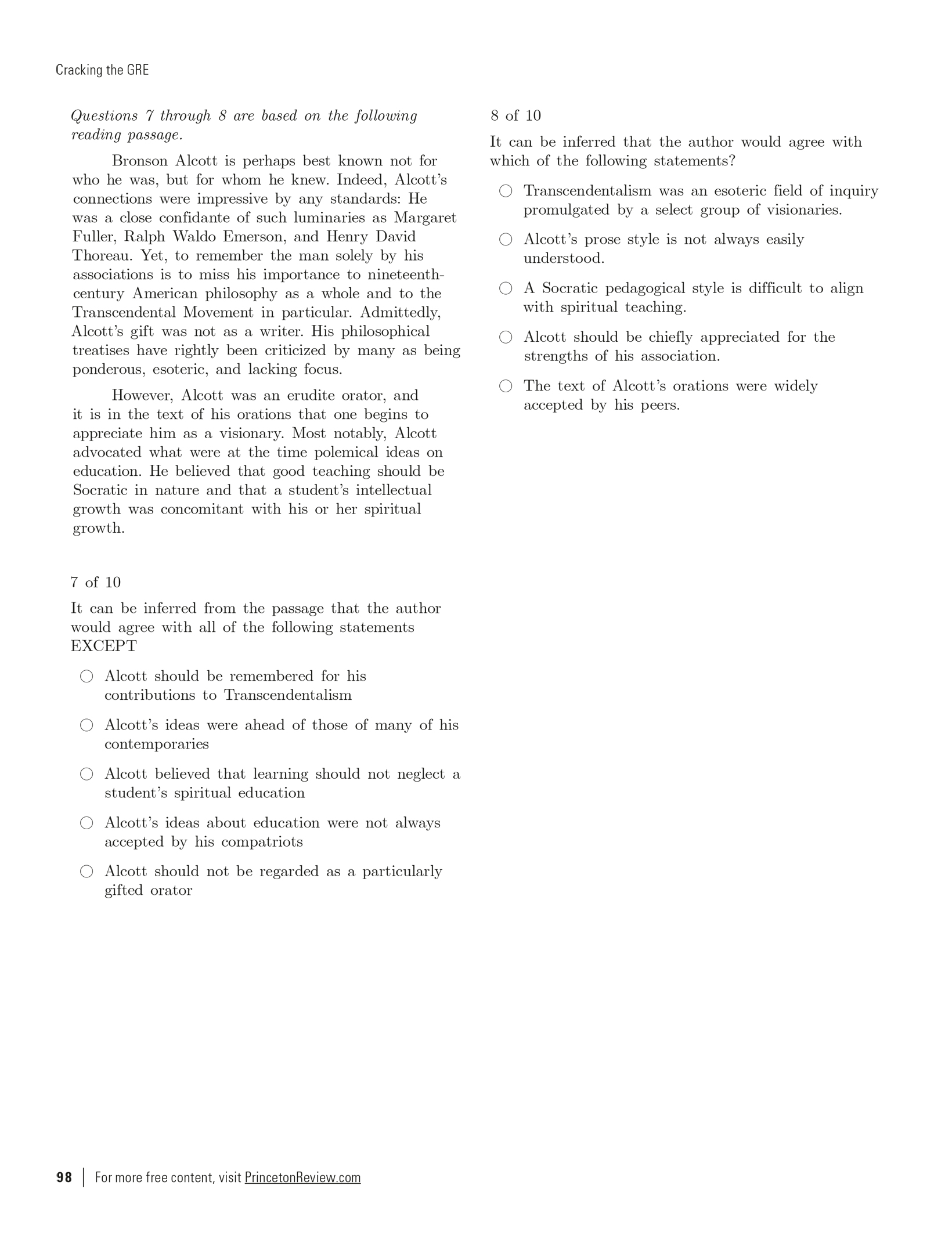 Extended ebook content for Cracking the GRE with 4 Practice Tests, 2020 ...