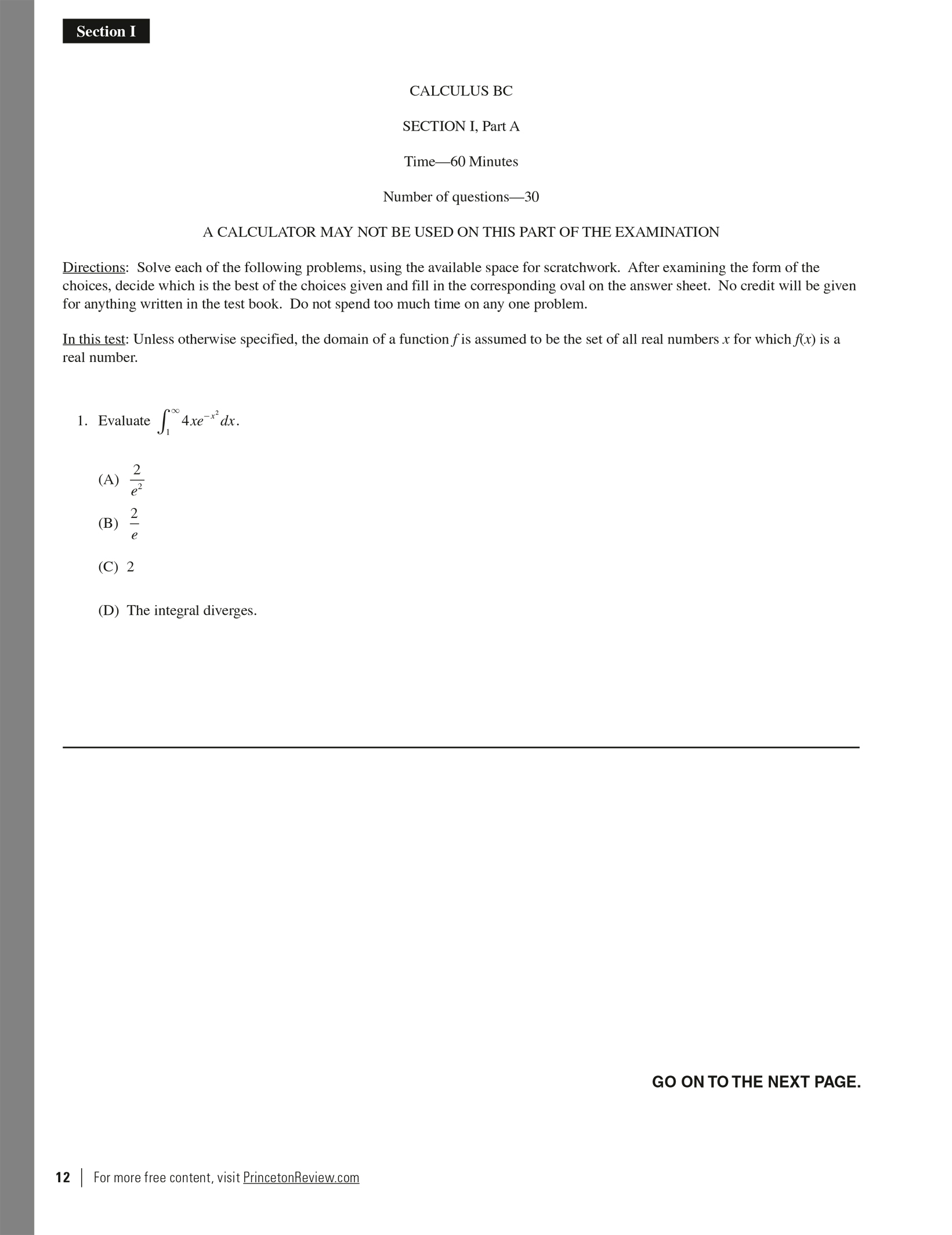 Extended ebook content for Cracking the AP Calculus BC Exam, 2020 ...