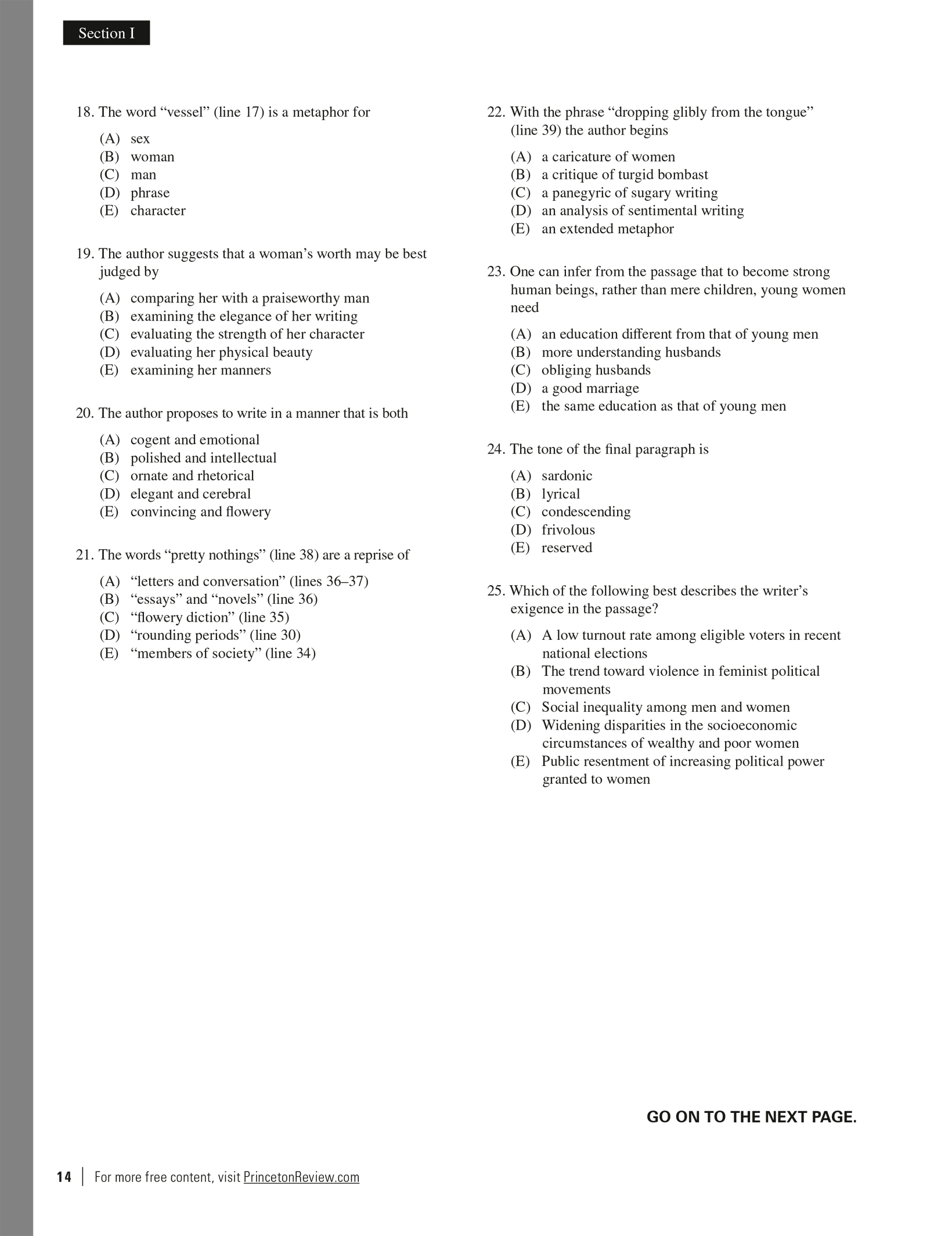 Extended ebook content for Cracking the AP English Language ...