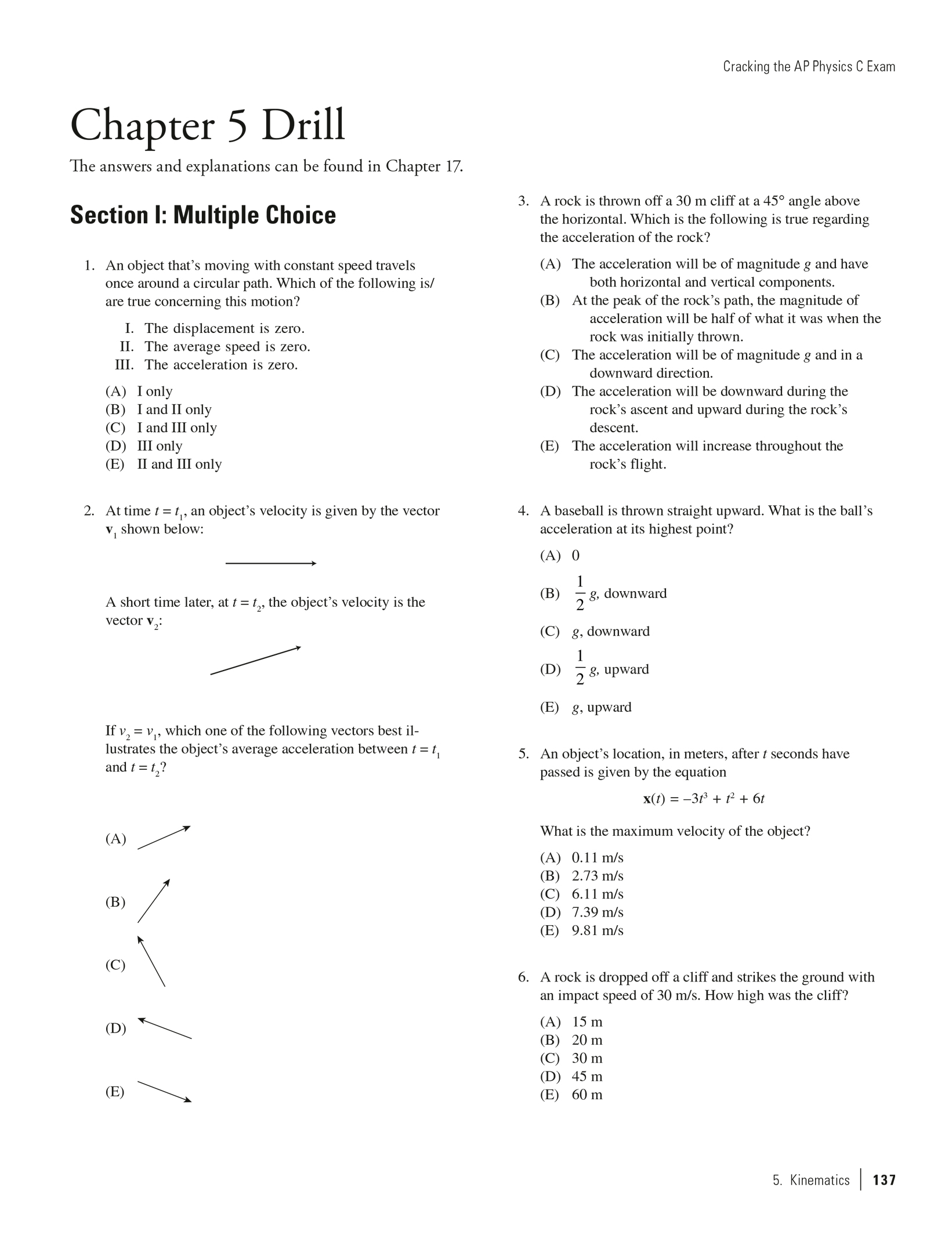 Extended ebook content for Cracking the AP Physics C Exam, 2020 Edition ...