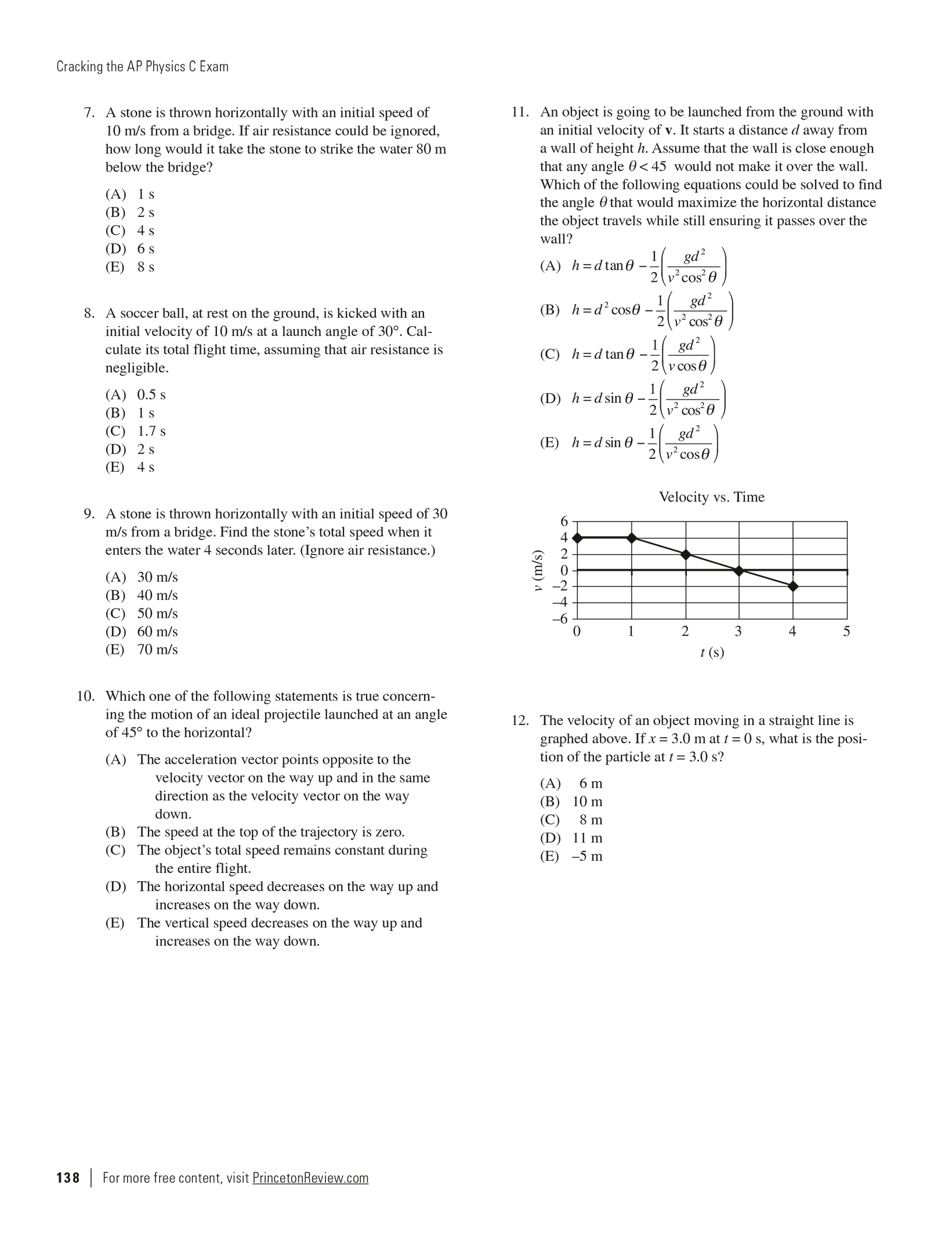 Extended ebook content for Cracking the AP Physics C Exam, 2020 Edition ...