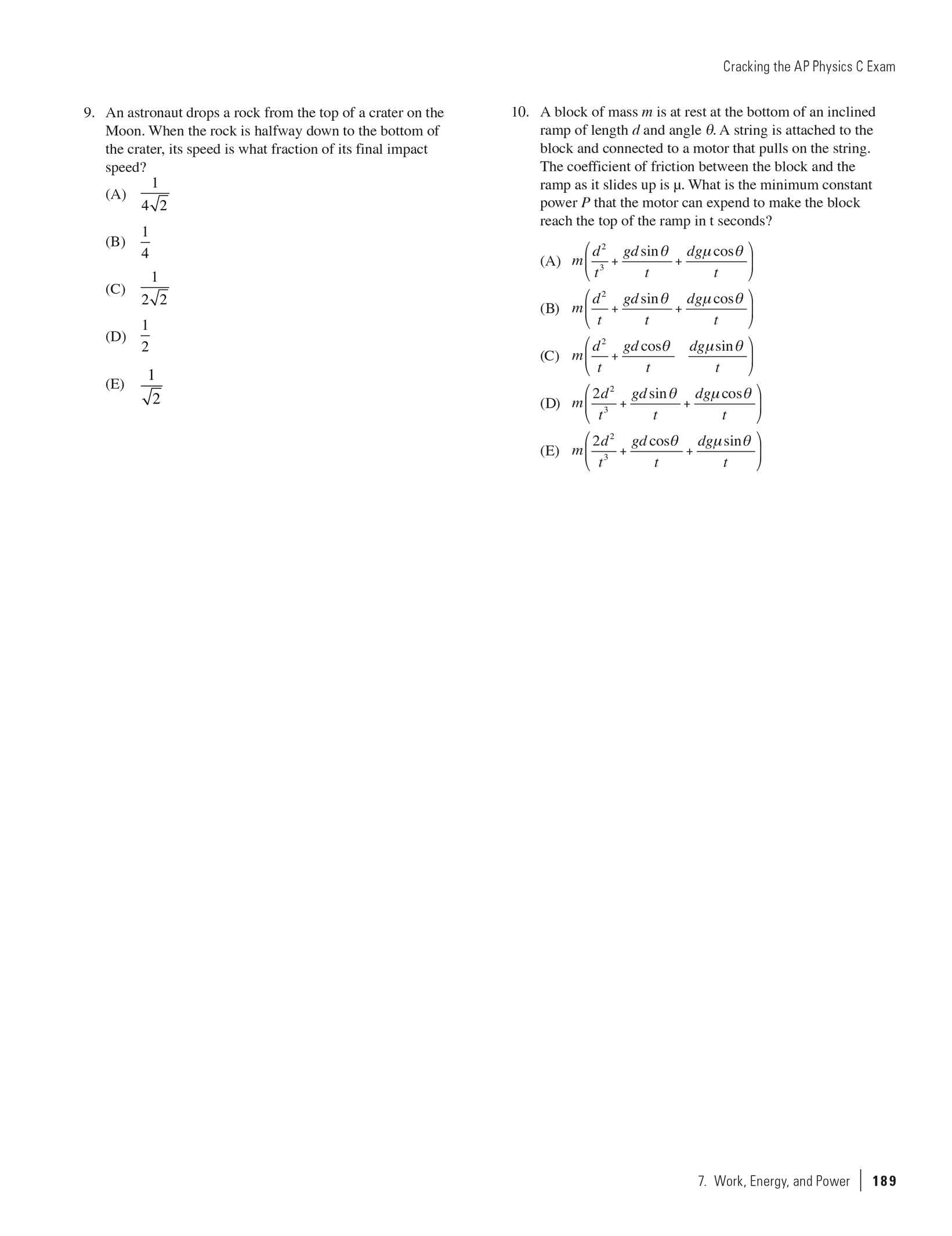 Extended ebook content for Cracking the AP Physics C Exam, 2020 Edition ...