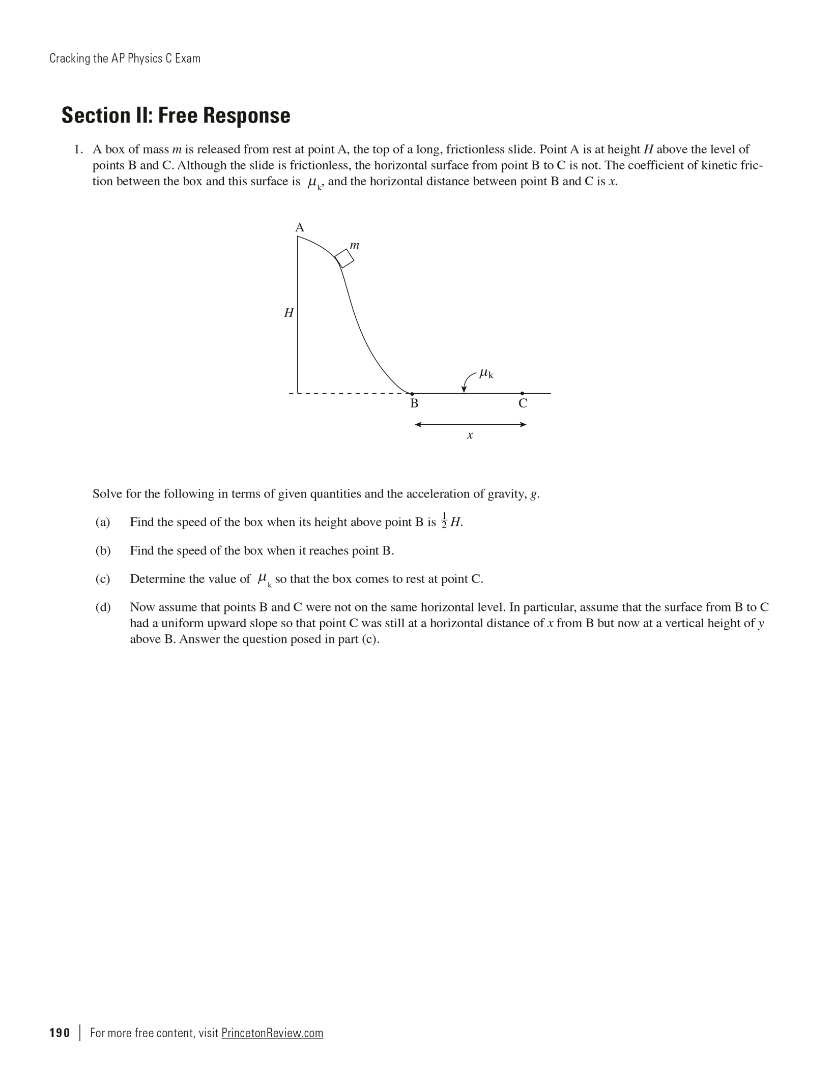 Extended ebook content for Cracking the AP Physics C Exam, 2020 Edition ...