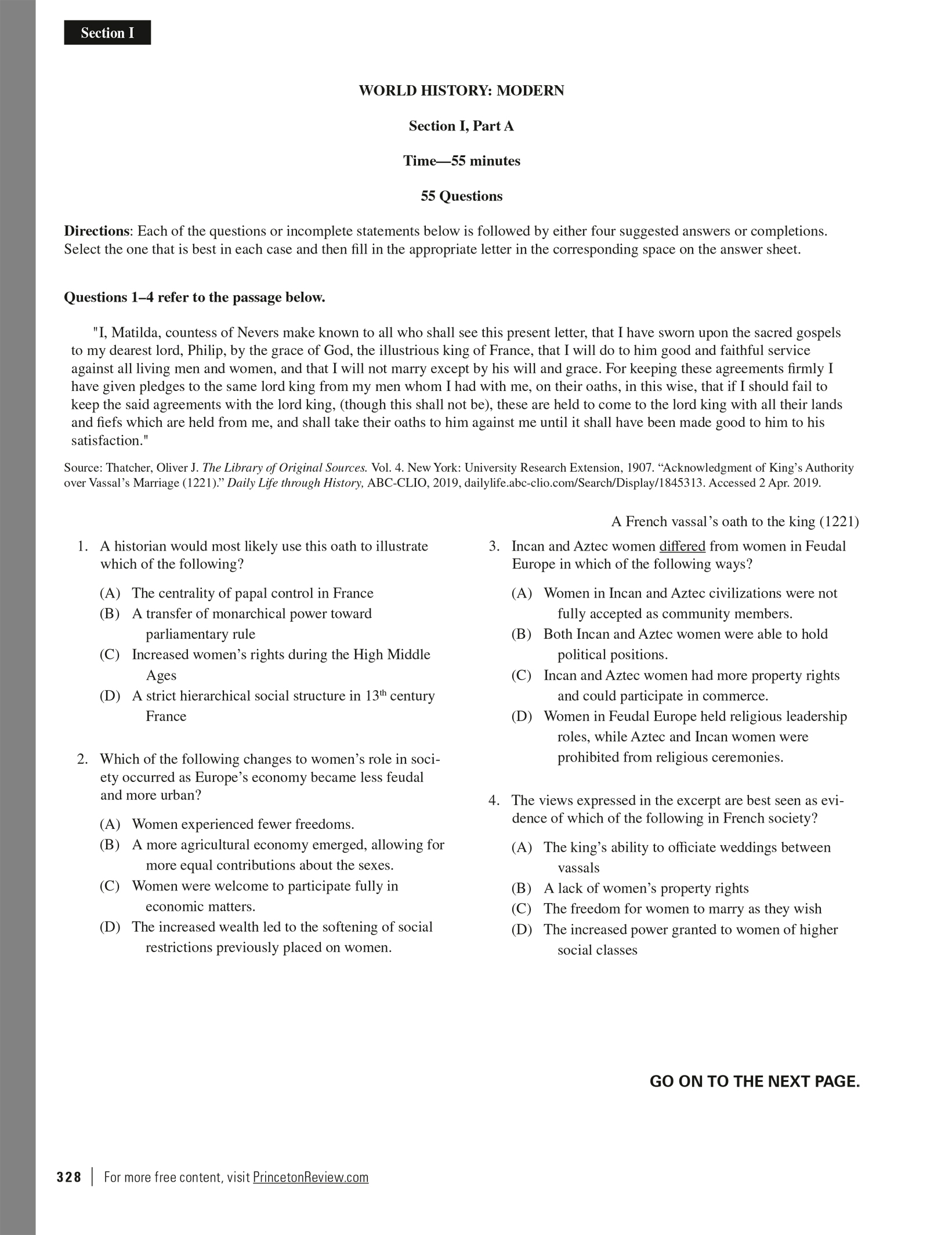 Extended ebook content for Cracking the AP World History: Modern Exam ...
