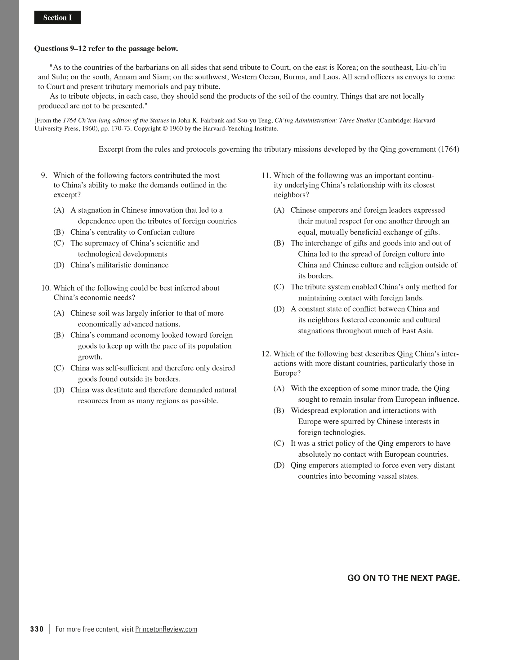 Extended ebook content for Cracking the AP World History: Modern Exam ...