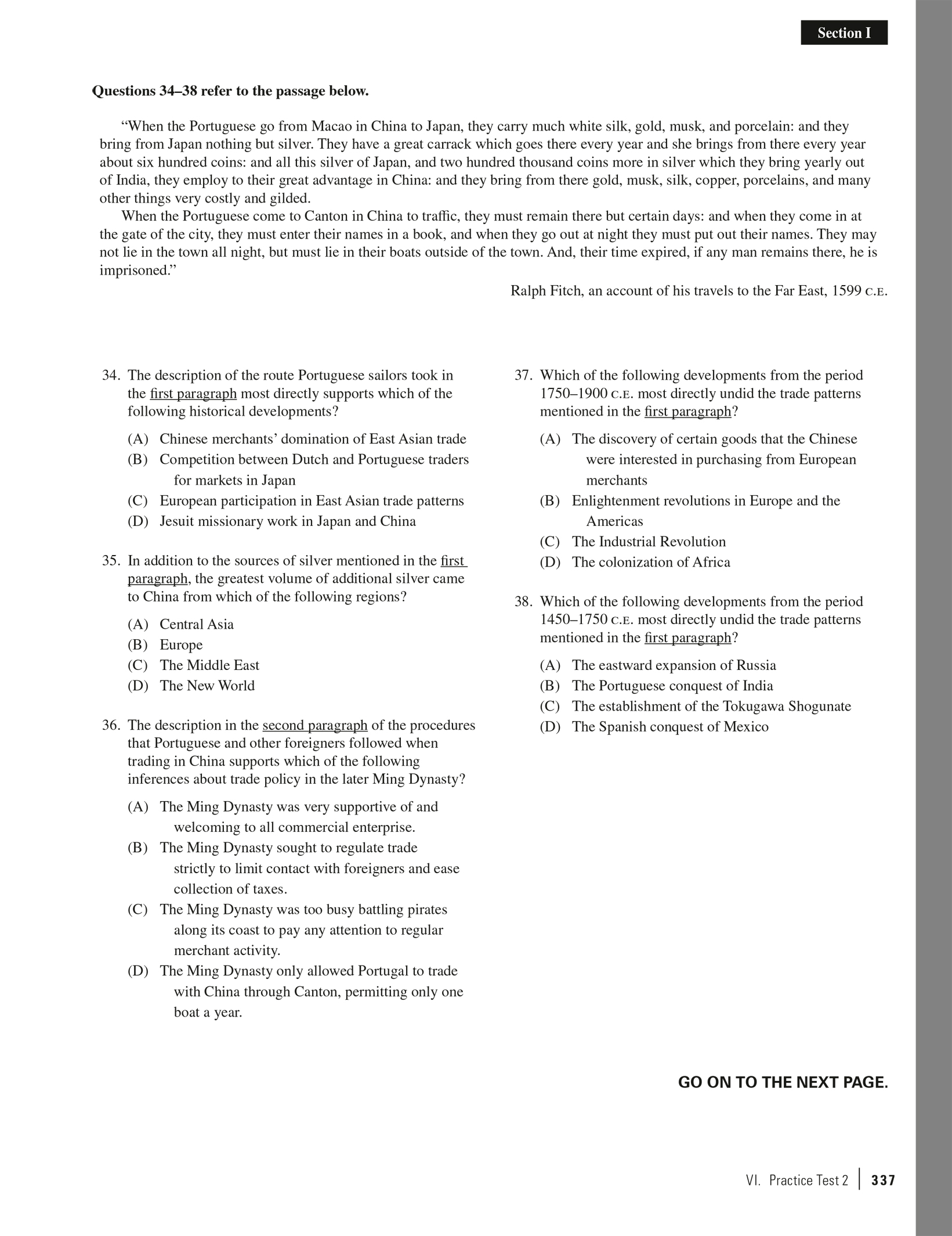 Extended ebook content for Cracking the AP World History: Modern Exam ...