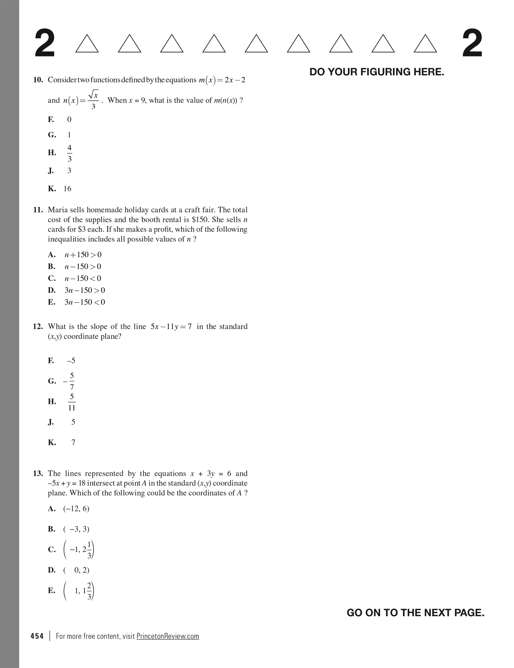 Extended ebook content for Princeton Review ACT Prep, 2020: Practice Exam 1