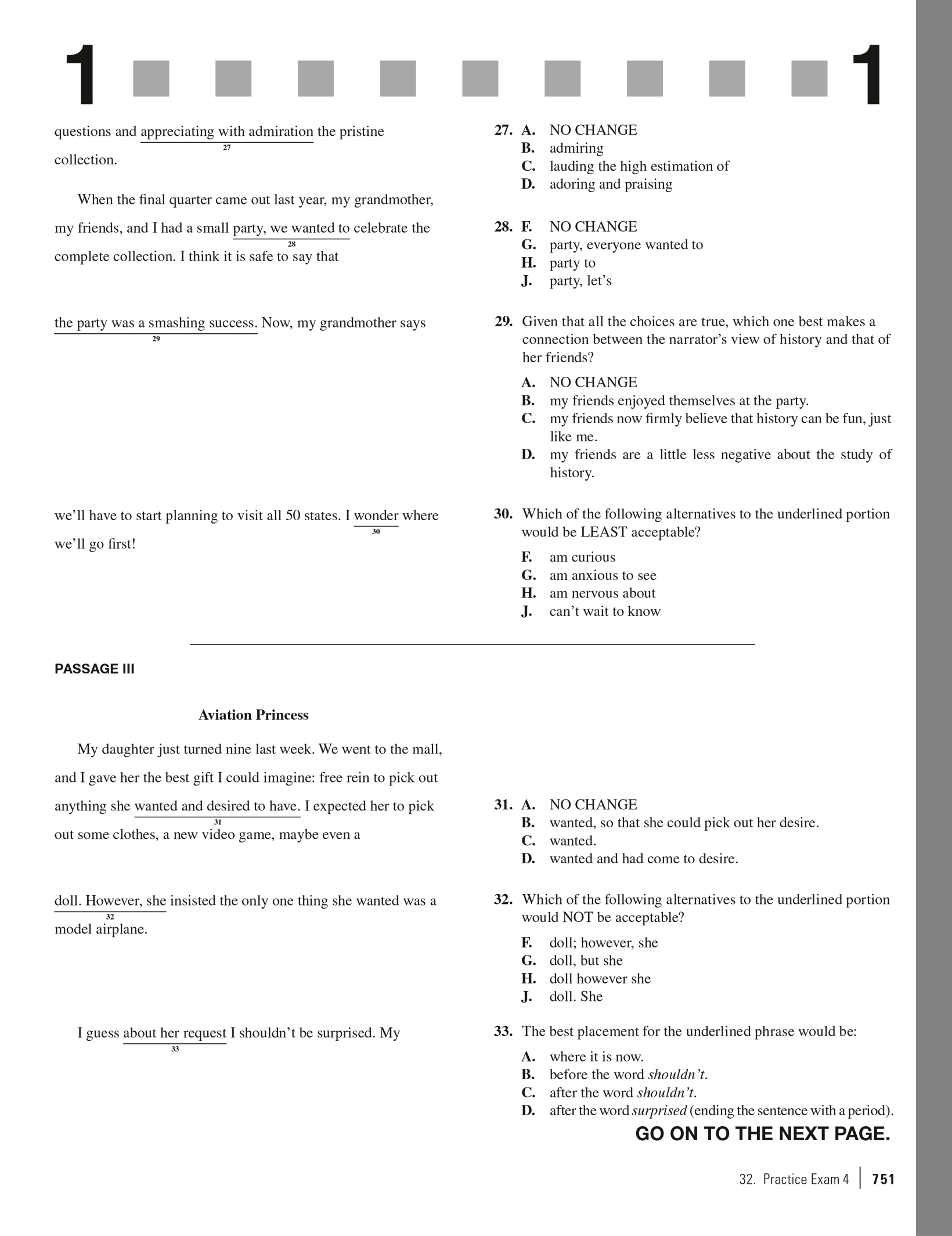 Extended ebook content for Princeton Review ACT Prep, 2020: Practice Exam 4