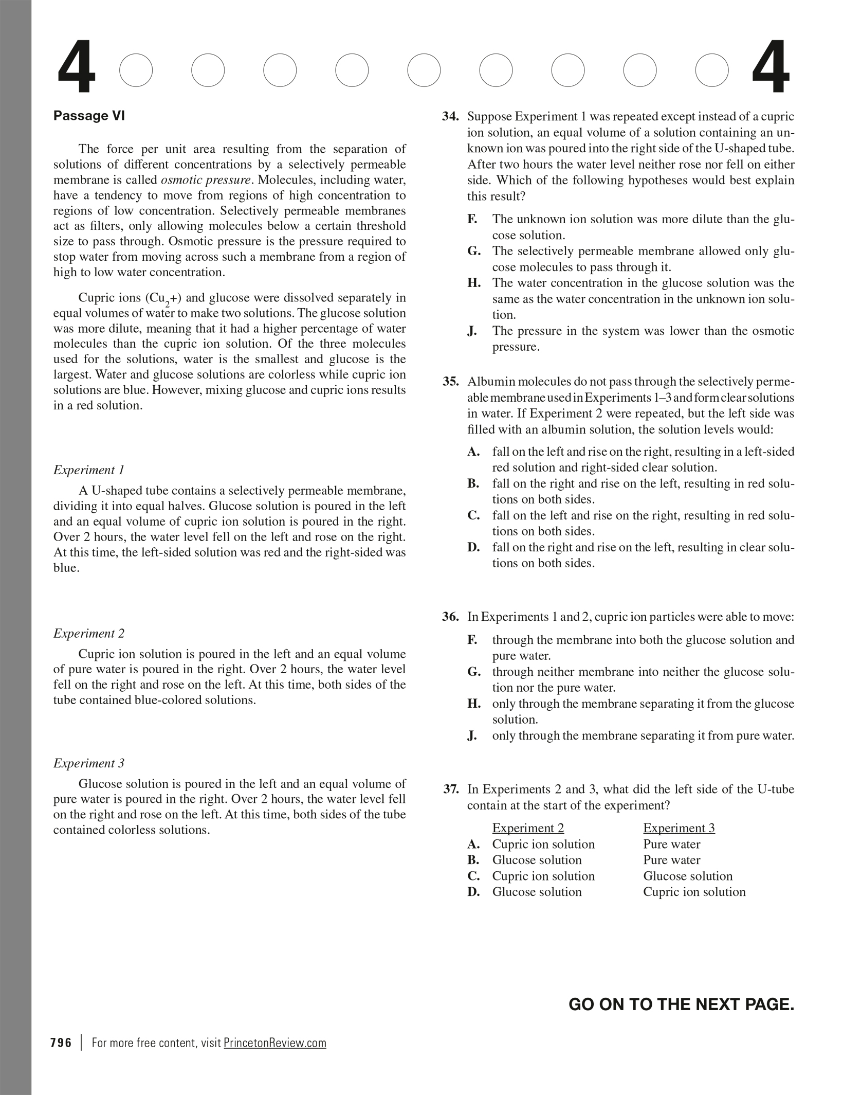 Extended ebook content for Princeton Review ACT Prep, 2020: Practice Exam 4