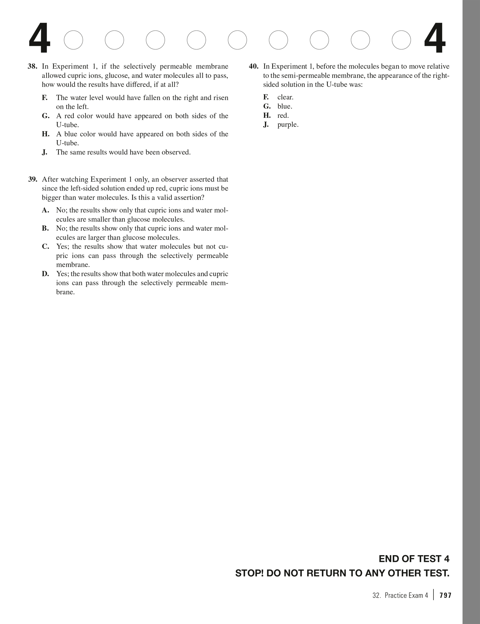 Extended ebook content for Princeton Review ACT Prep, 2020: Practice Exam 4