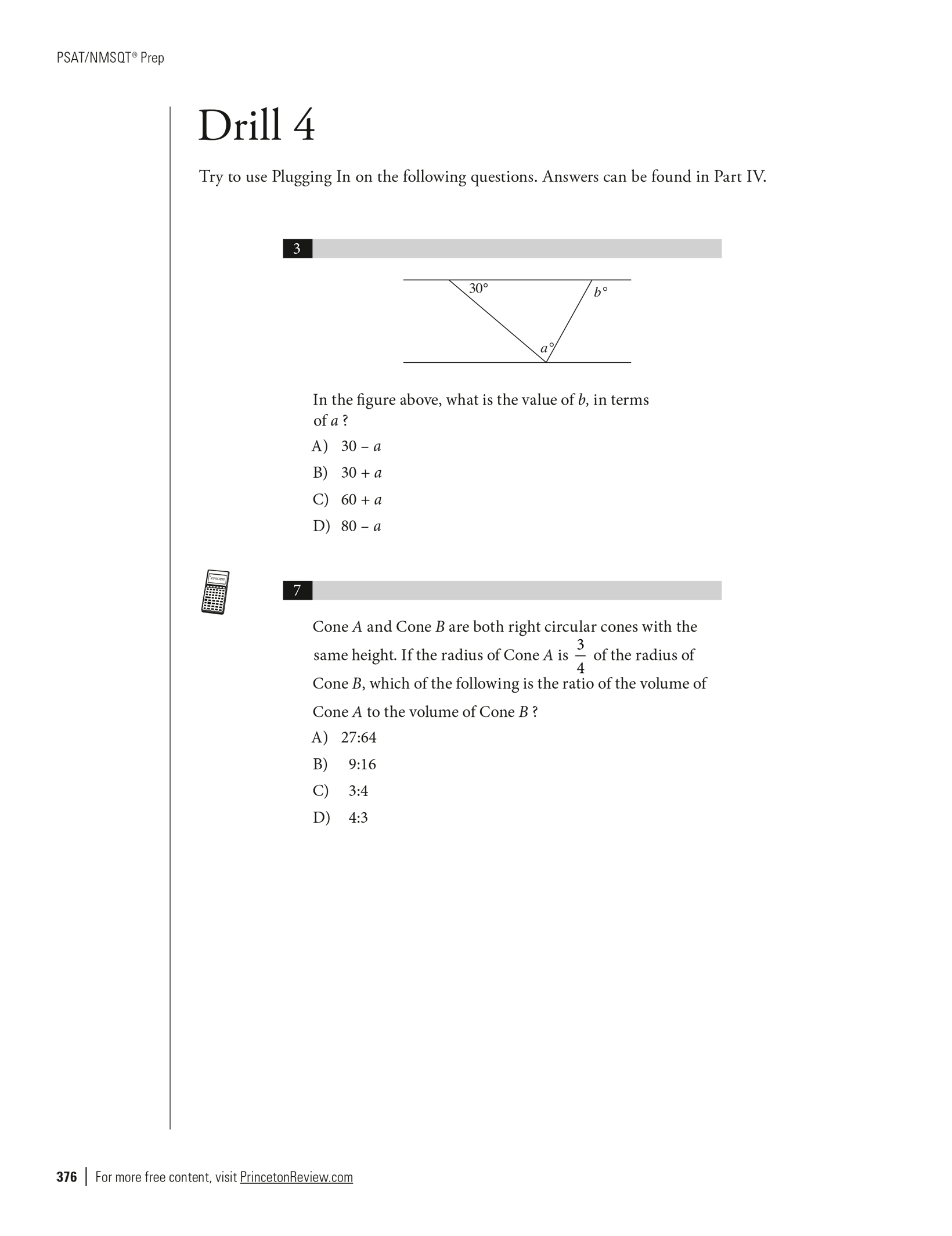 Extended ebook content for Princeton Review PSAT/NMSQT Prep, 2020: Chapter 14 Drill 4