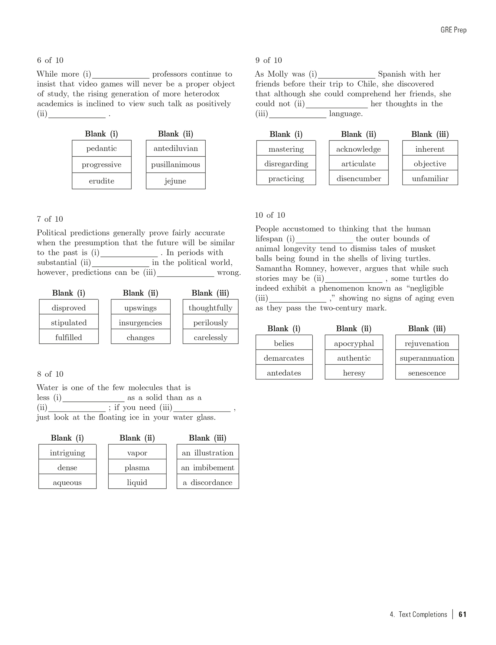 Extended ebook content for Princeton Review GRE Prep, 2021: Text ...