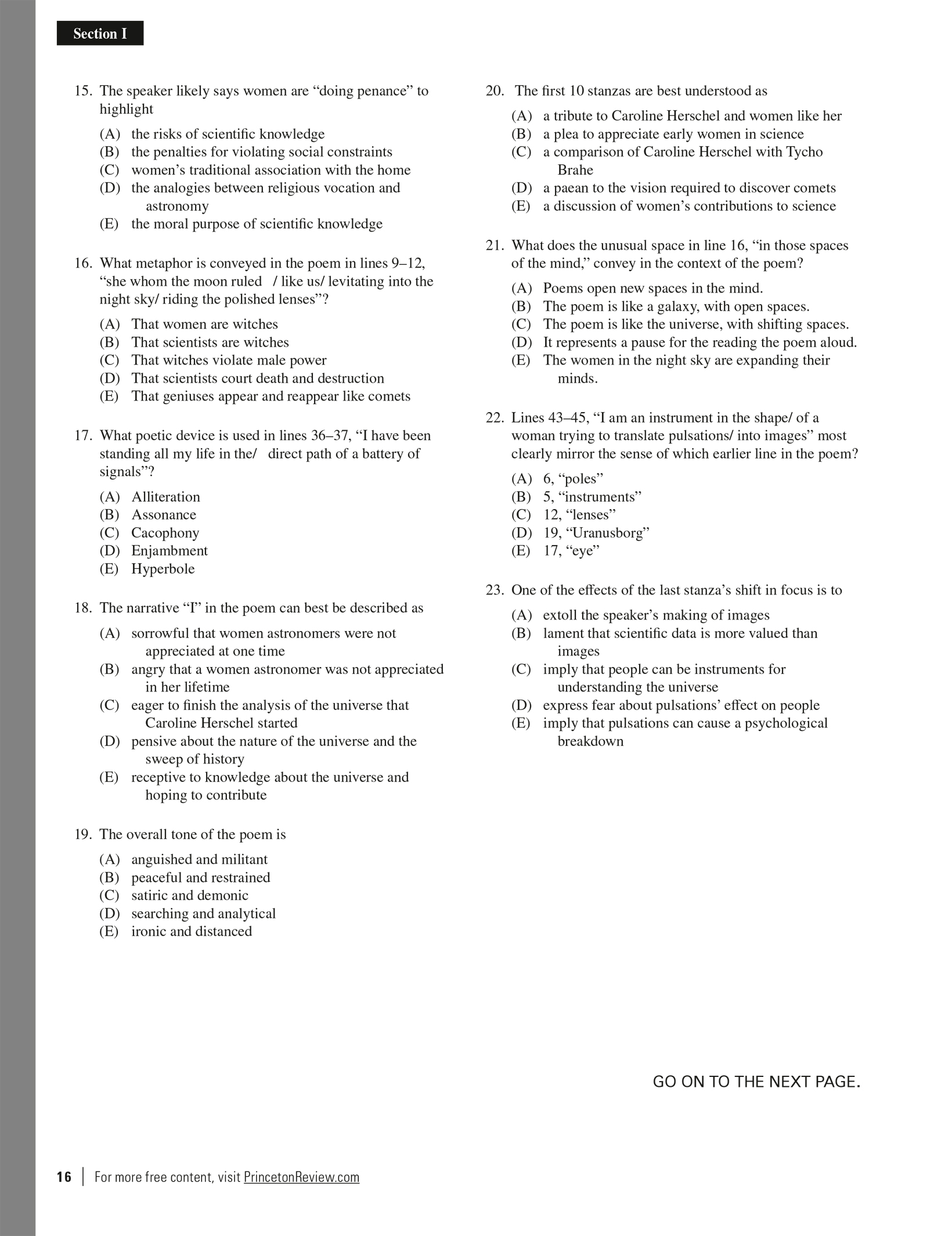 Extended ebook content for Princeton Review AP English Literature ...