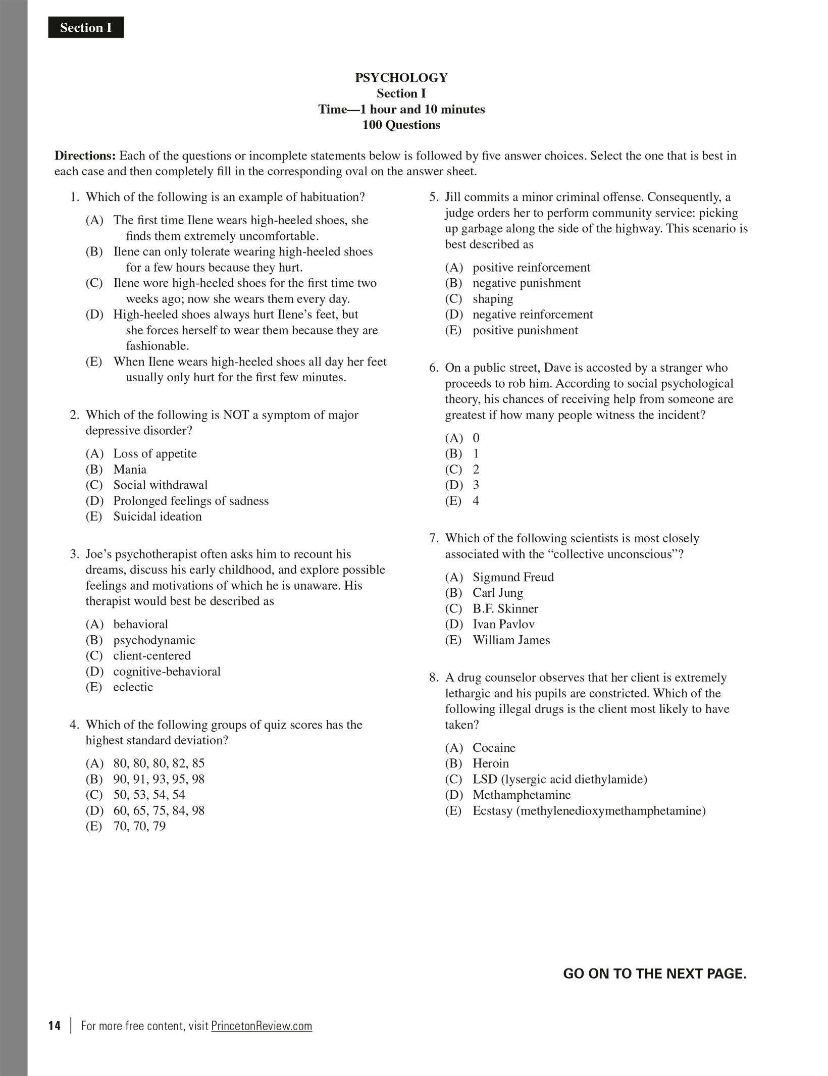 Extended ebook content for Princeton Review AP Psychology Premium Prep ...