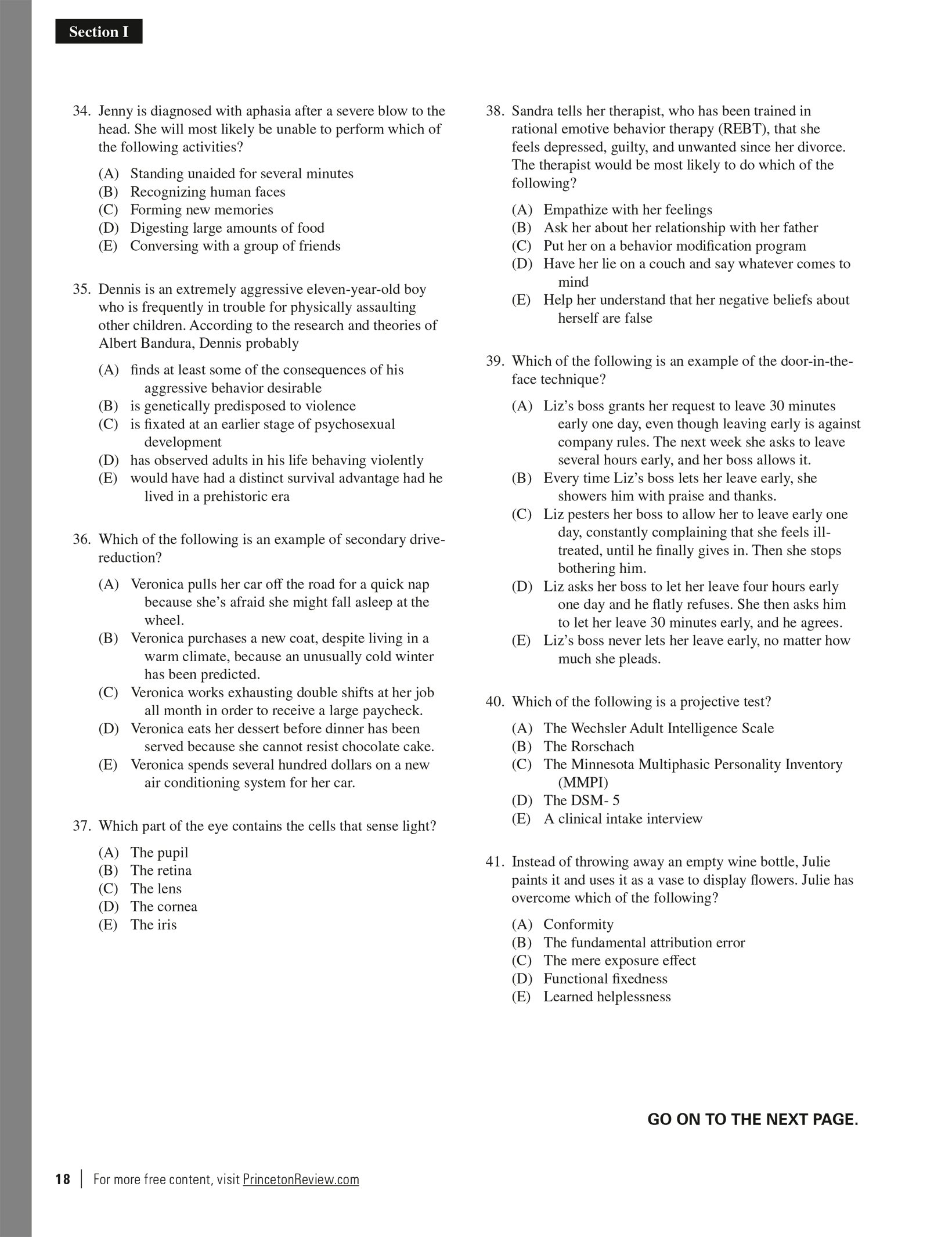 Extended ebook content for Princeton Review AP Psychology Premium Prep ...