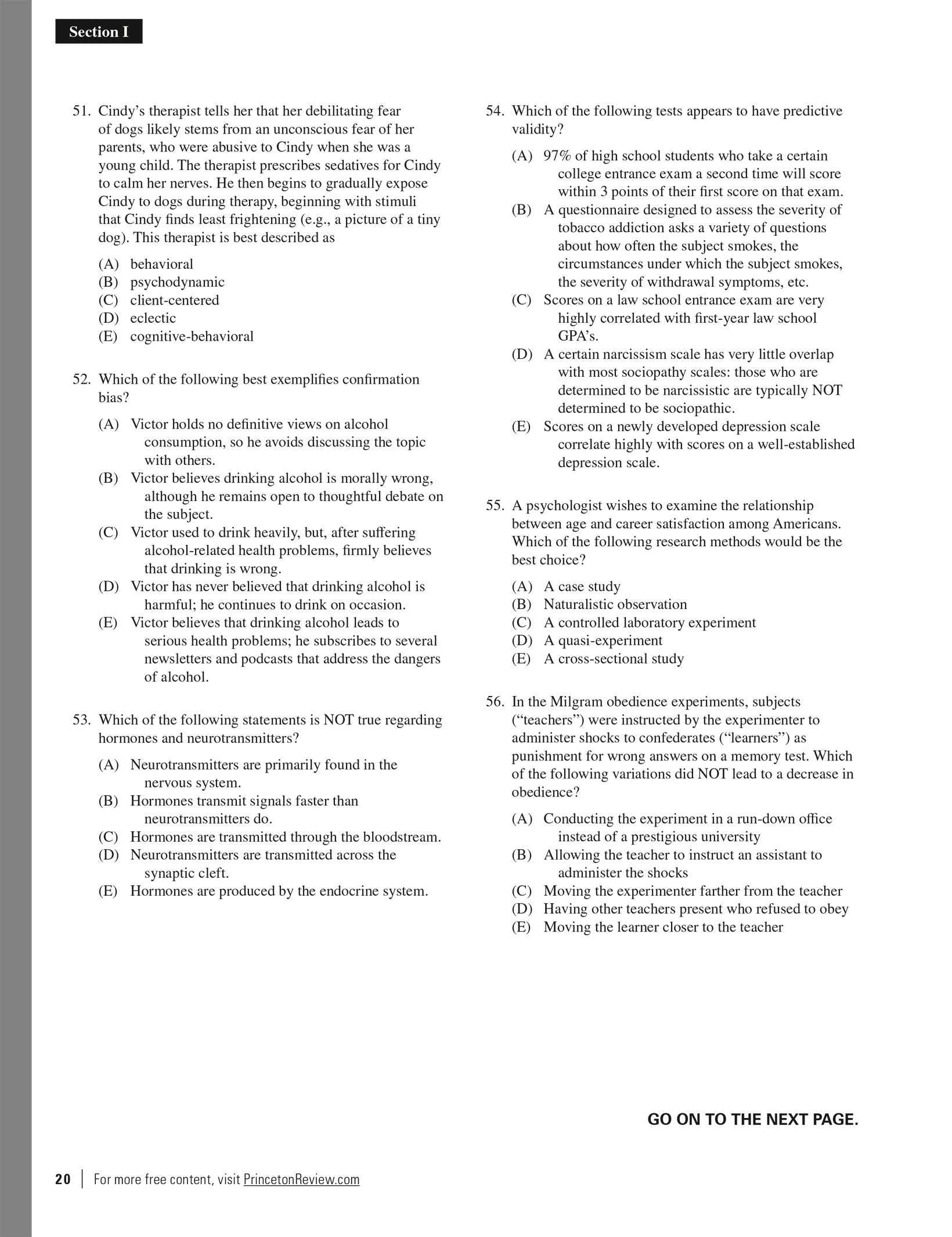 Extended ebook content for Princeton Review AP Psychology Premium Prep ...