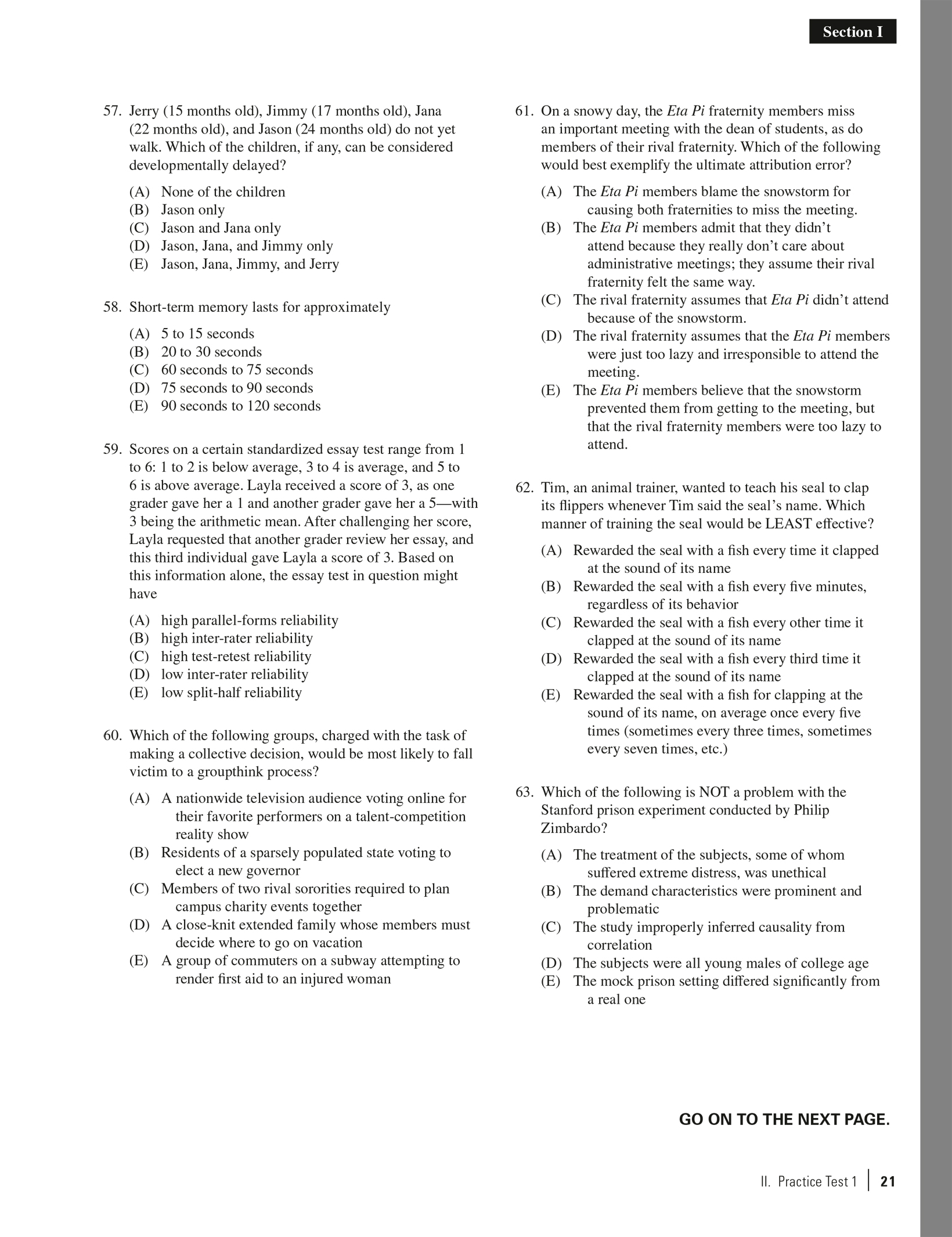 Extended ebook content for Princeton Review AP Psychology Premium Prep ...