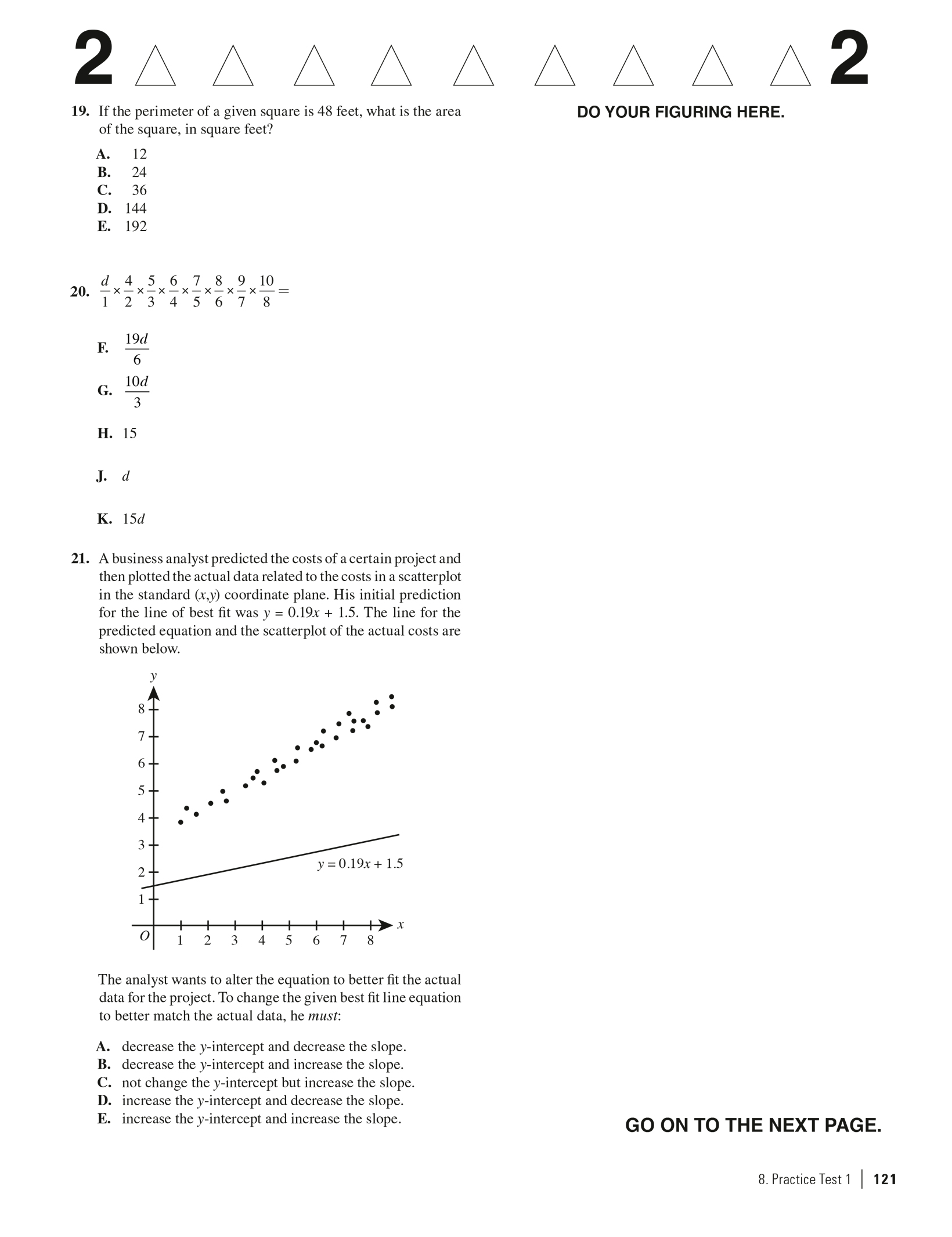 Extended ebook content for Princeton Review ACT Math Prep: Practice Test 1