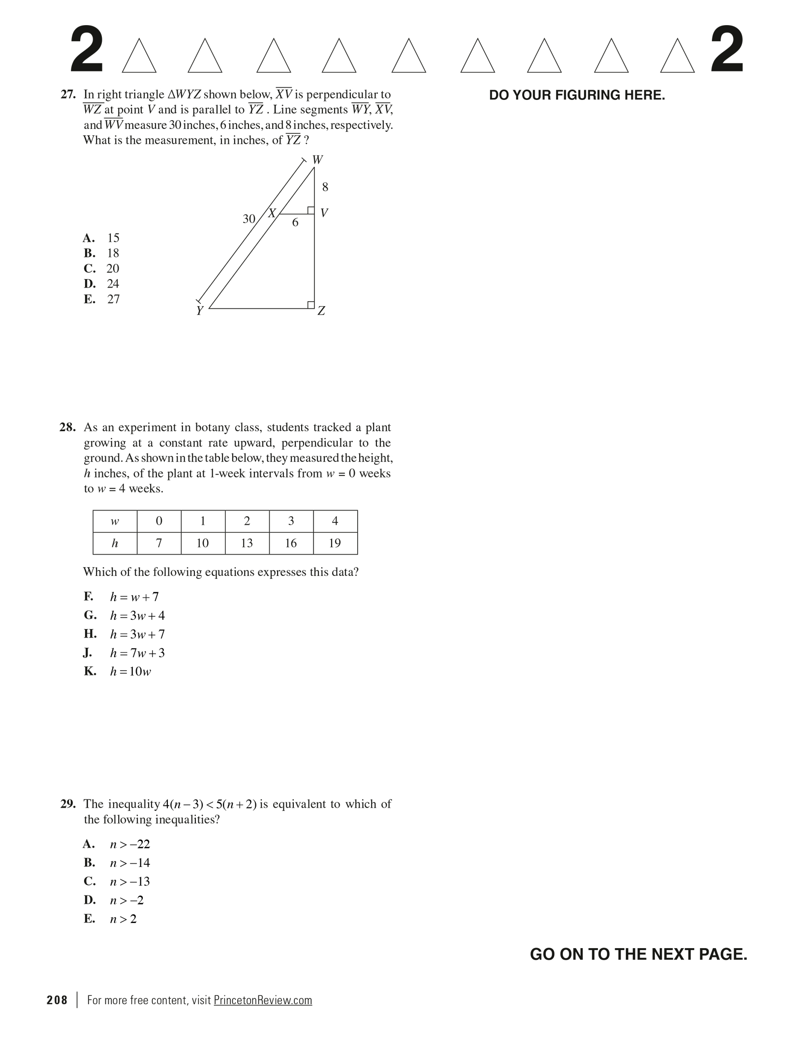 Extended ebook content for Princeton Review ACT Math Prep: Practice Test 3