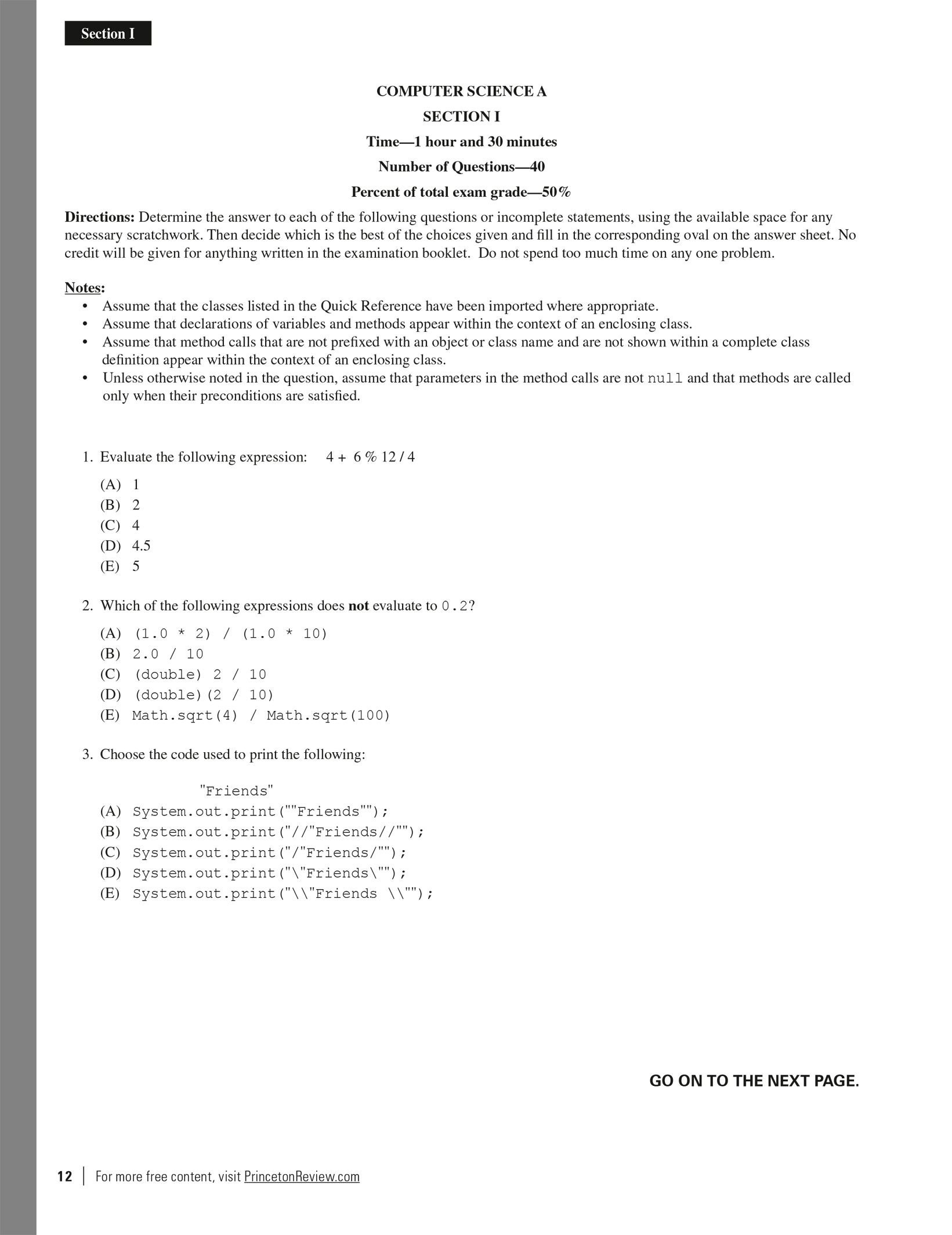 Extended ebook content for Princeton Review AP Computer Science A Prep ...
