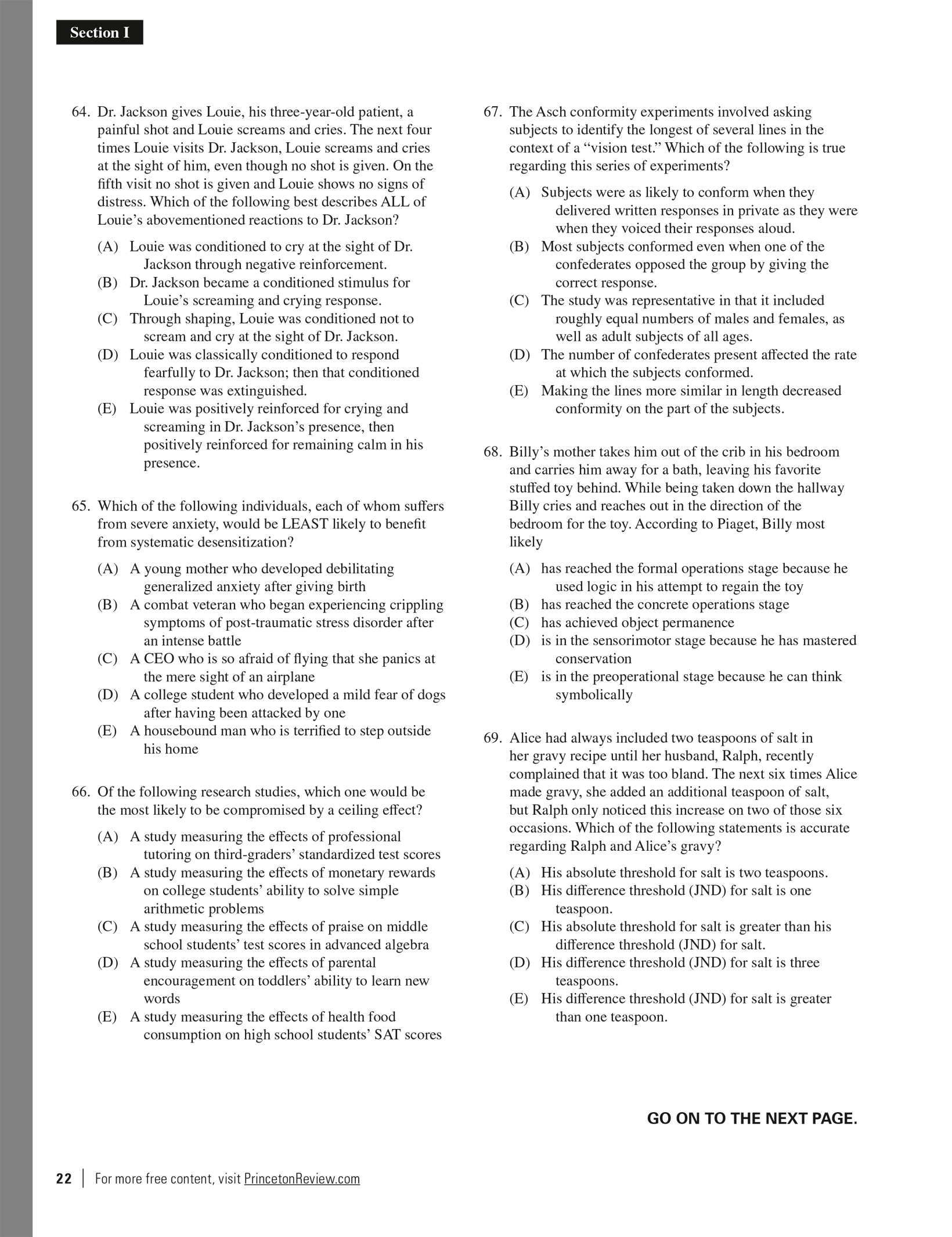 Extended ebook content for Princeton Review AP Psychology Premium Prep ...