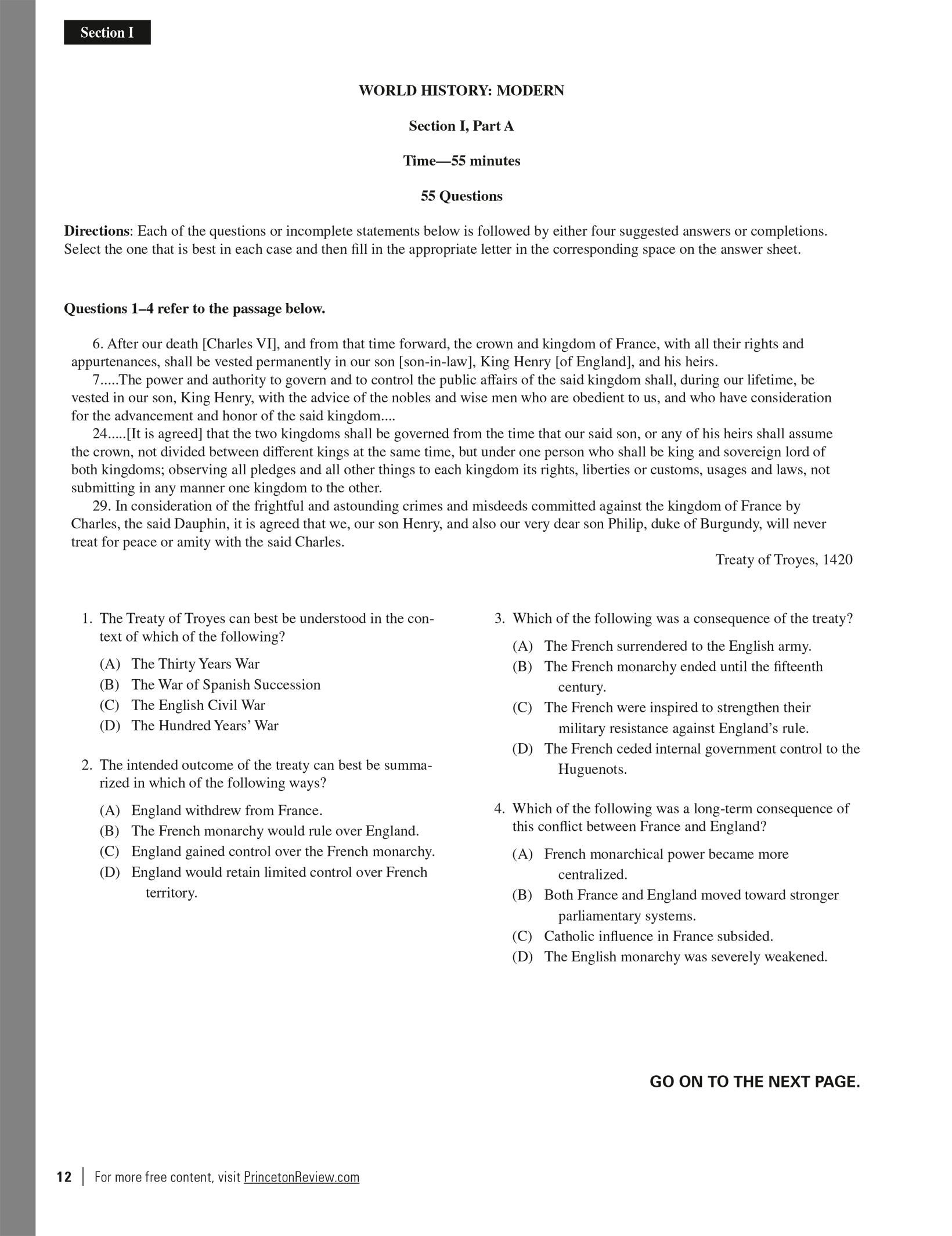 Extended ebook content for Princeton Review AP World History: Modern ...