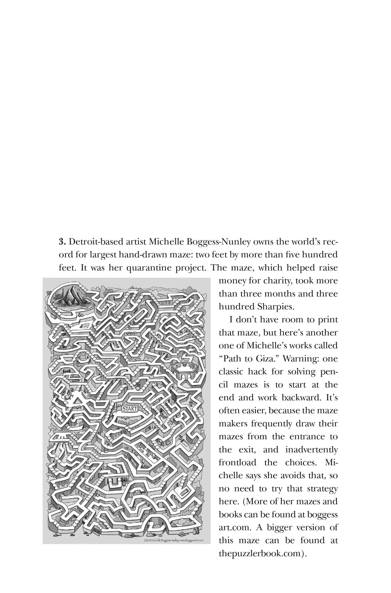 Extended ebook content for The Puzzler: Three Pencil Mazes from History ...