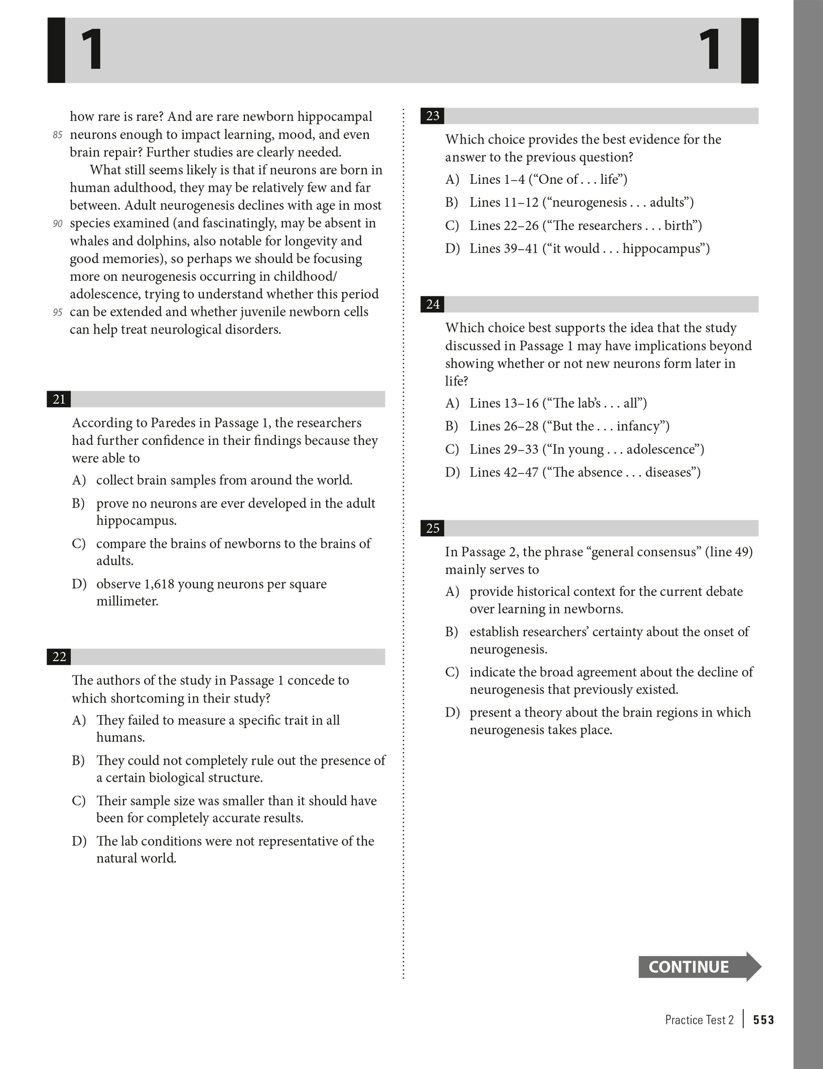 Extended ebook content for Princeton Review SAT Prep, 2023: Practice Test 2