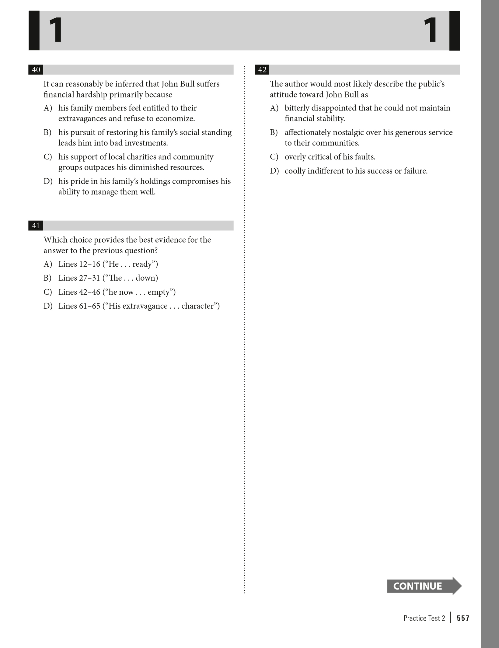 Extended ebook content for Princeton Review SAT Prep, 2023: Practice Test 2