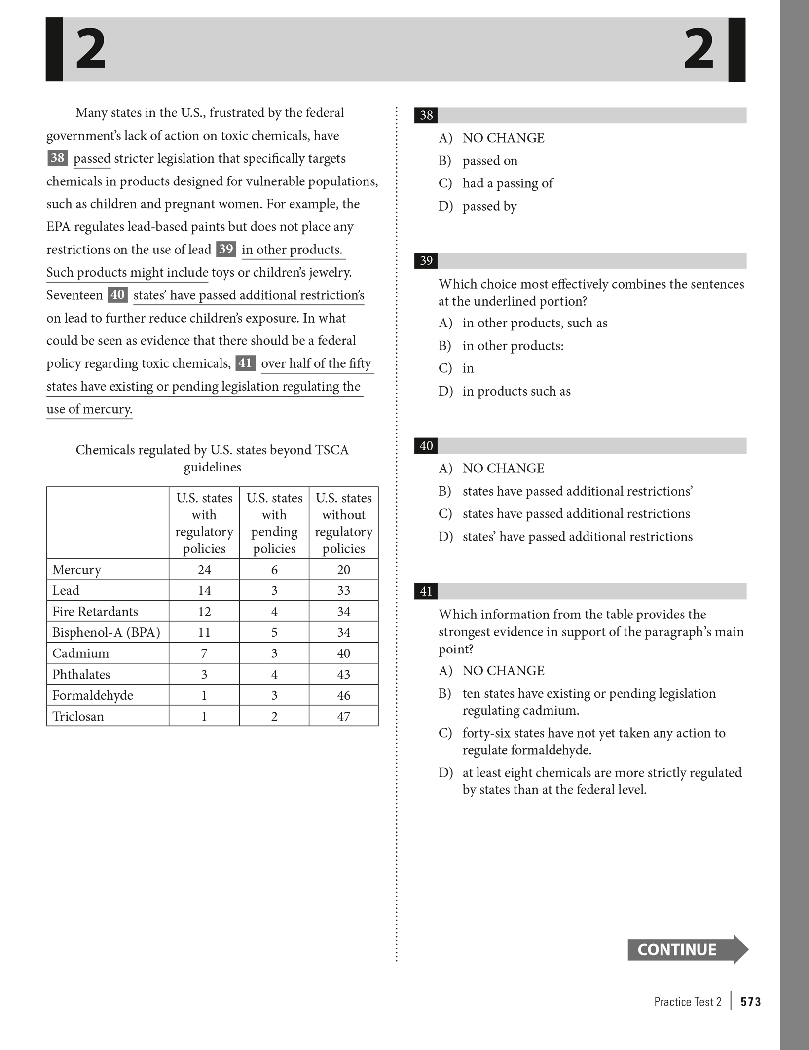 Extended ebook content for Princeton Review SAT Prep, 2023: Practice Test 2