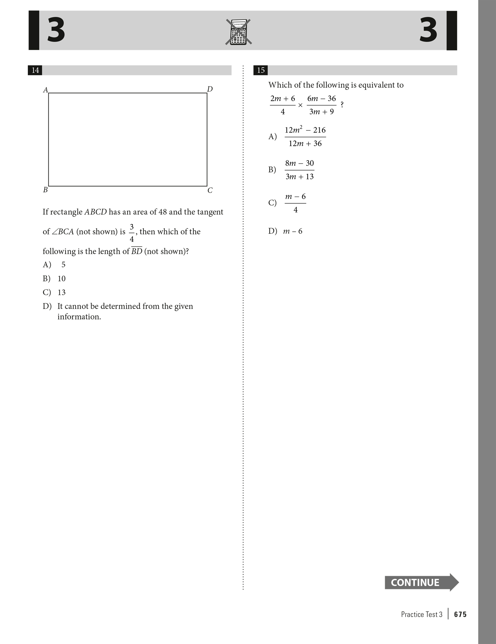 Extended ebook content for Princeton Review SAT Prep, 2023: Practice Test 3
