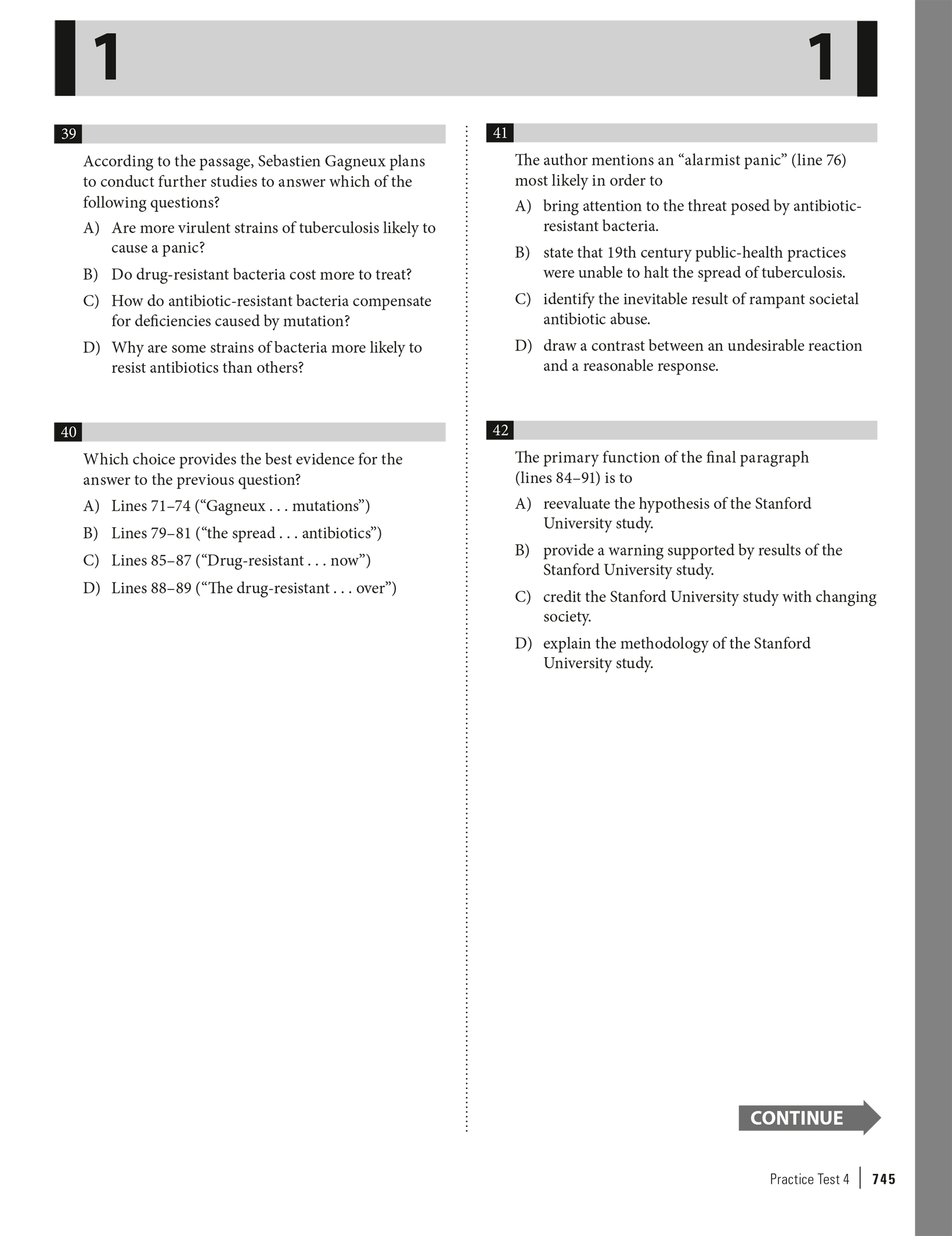 Extended ebook content for Princeton Review SAT Prep, 2023: Practice Test 4