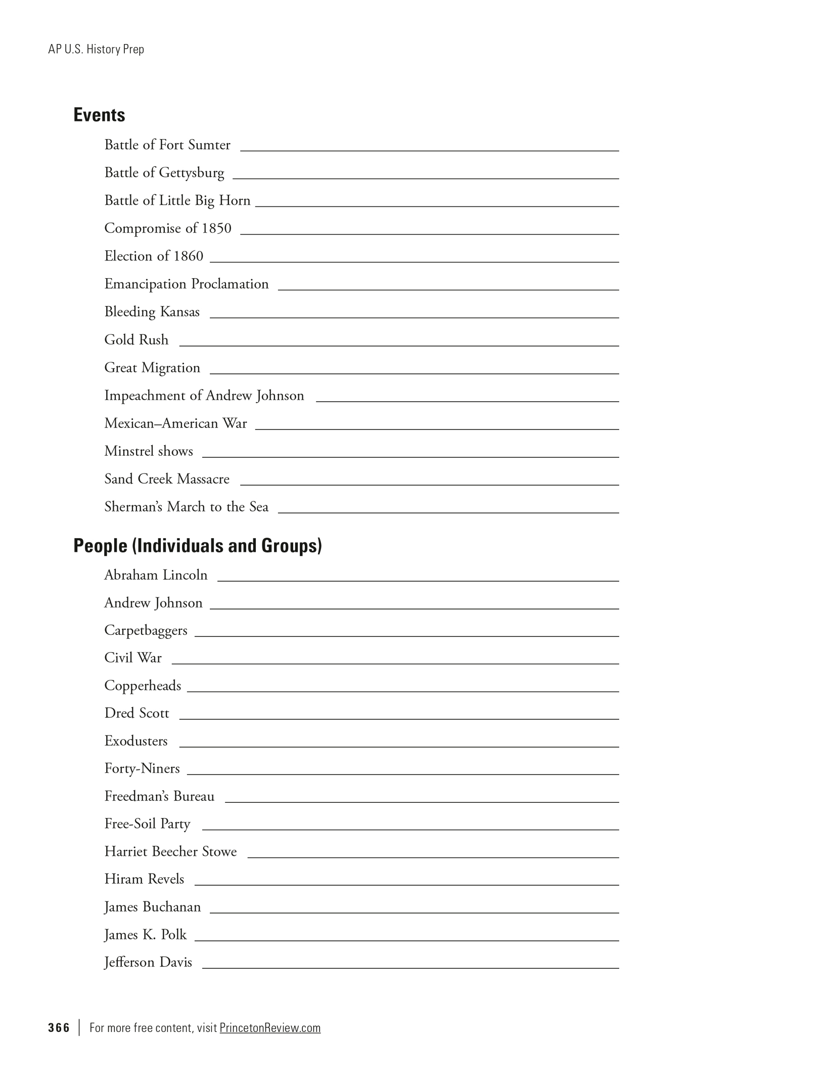 Extended ebook content for Princeton Review AP U.S. History Prep, 2023 ...