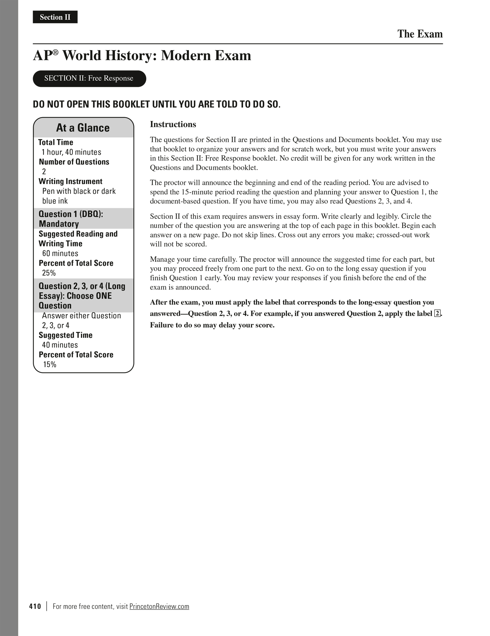 Extended ebook content for Princeton Review AP World History: Modern ...