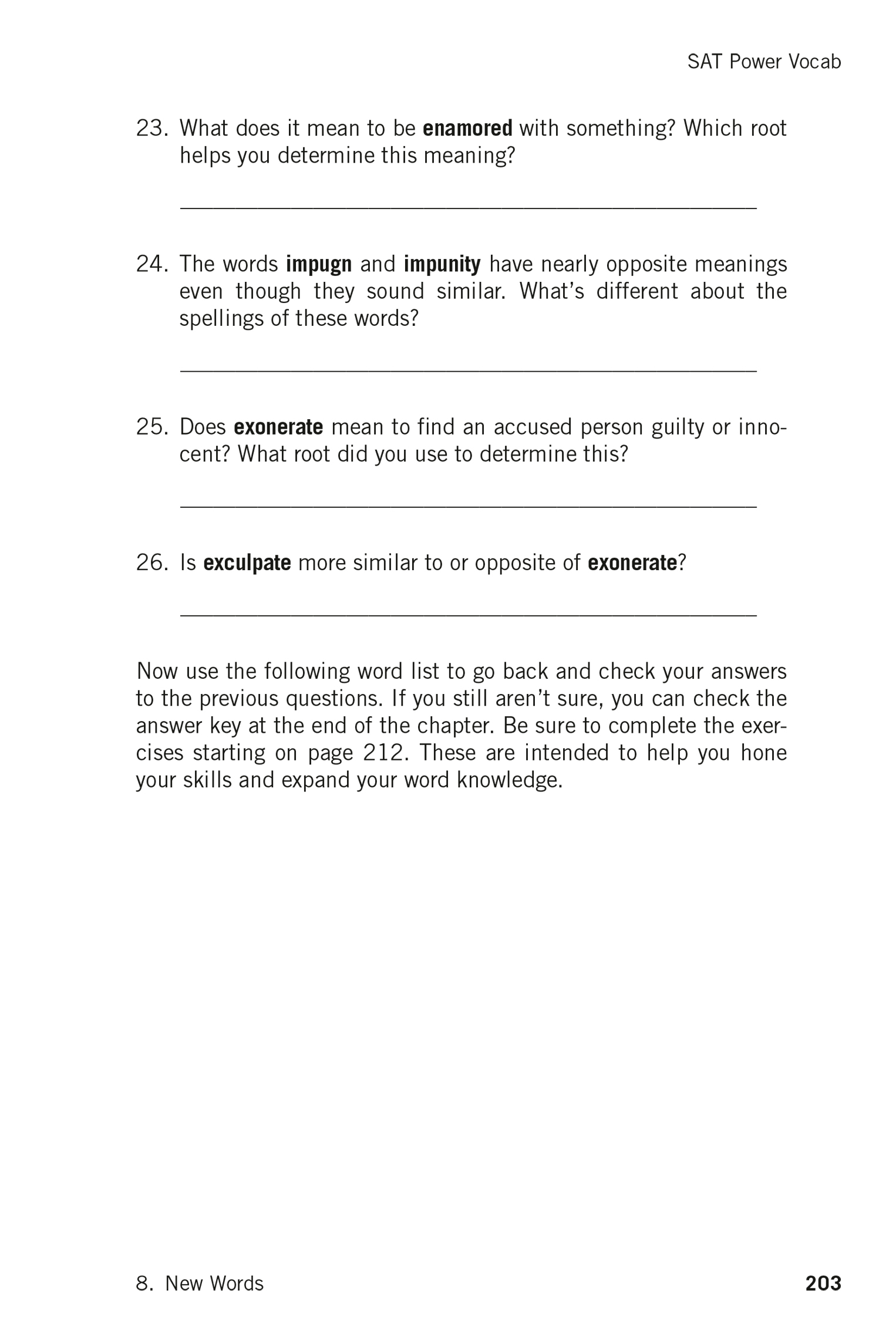 Extended ebook content for SAT Power Vocab, 3rd Edition: Chapter 8 New ...